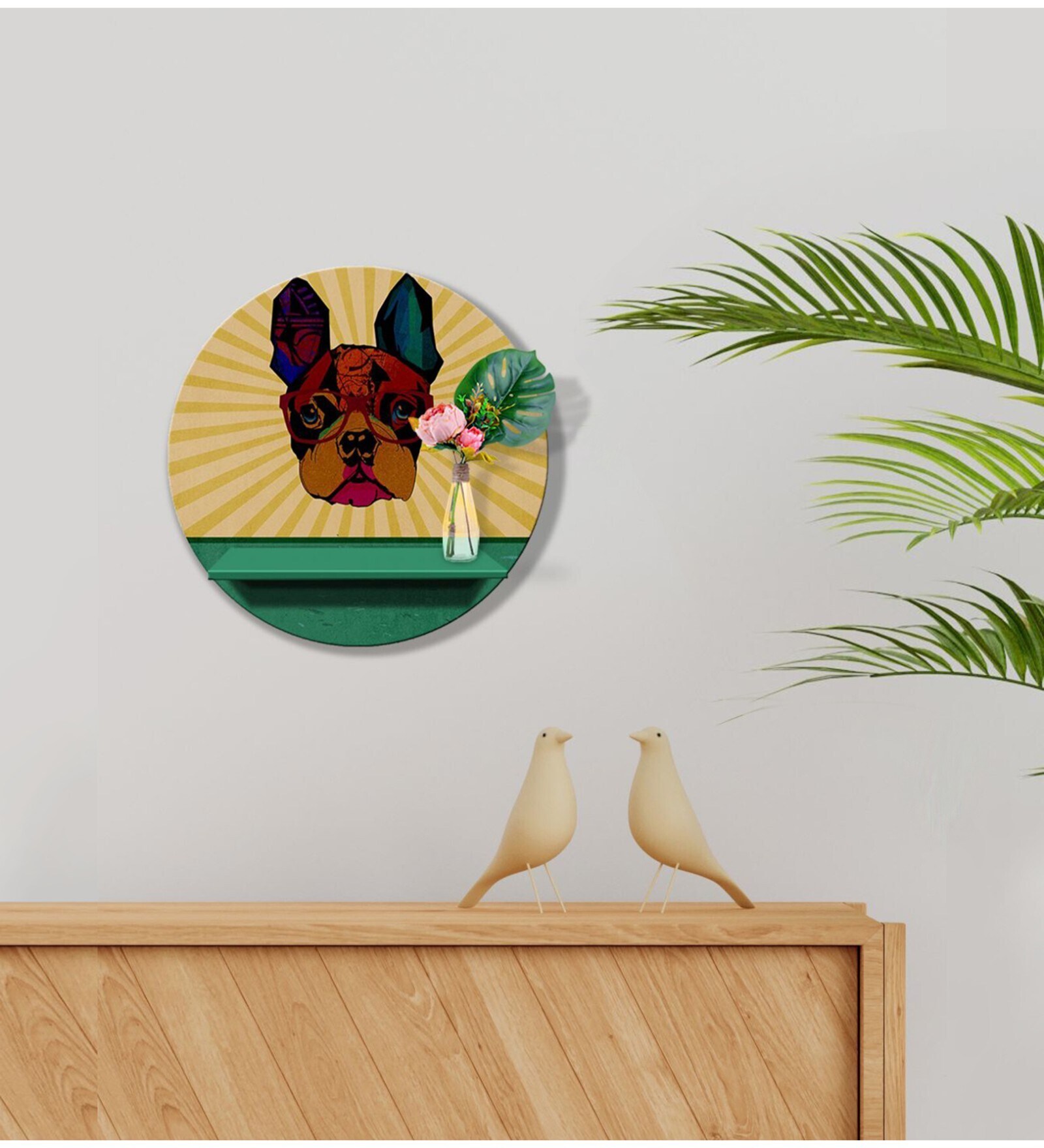 Buy Multicolour MDF Fixed Bracket Wall Shelf at 21% OFF by 999Store ...