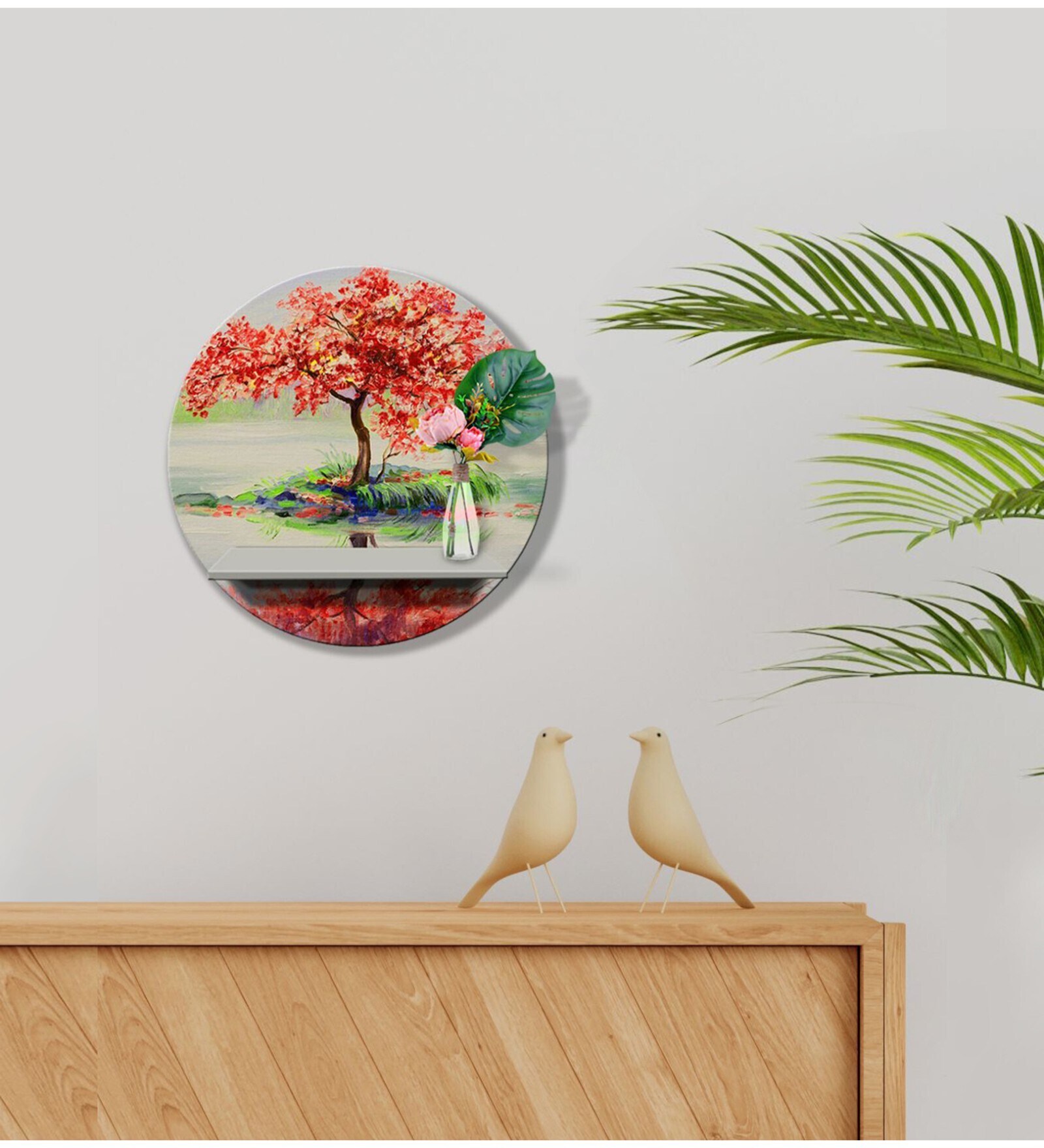 Buy Multicolour MDF Fixed Bracket Wall Shelf at 13% OFF by 999Store ...