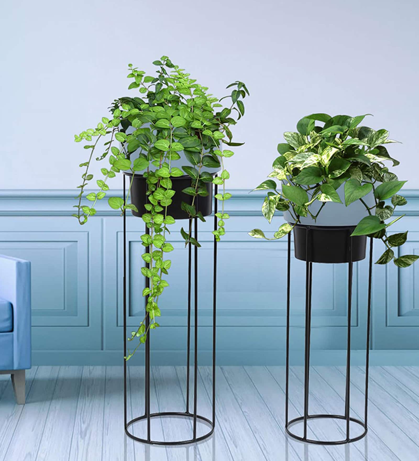 Buy Multicolour Metail Round Shape Planter by Kraft Seeds at 38% OFF by ...