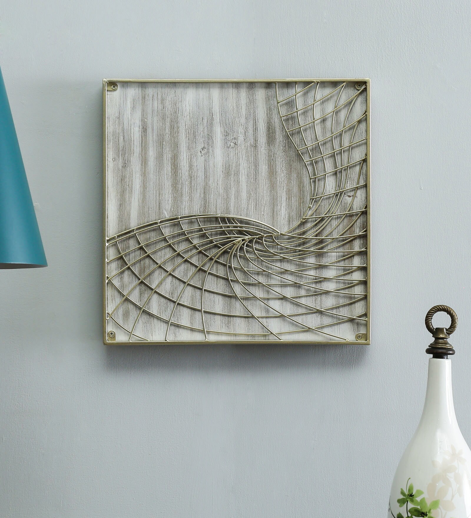 Buy Wrought Iron Abstract Wall Art In Multicolour at 33% OFF by Vedas ...