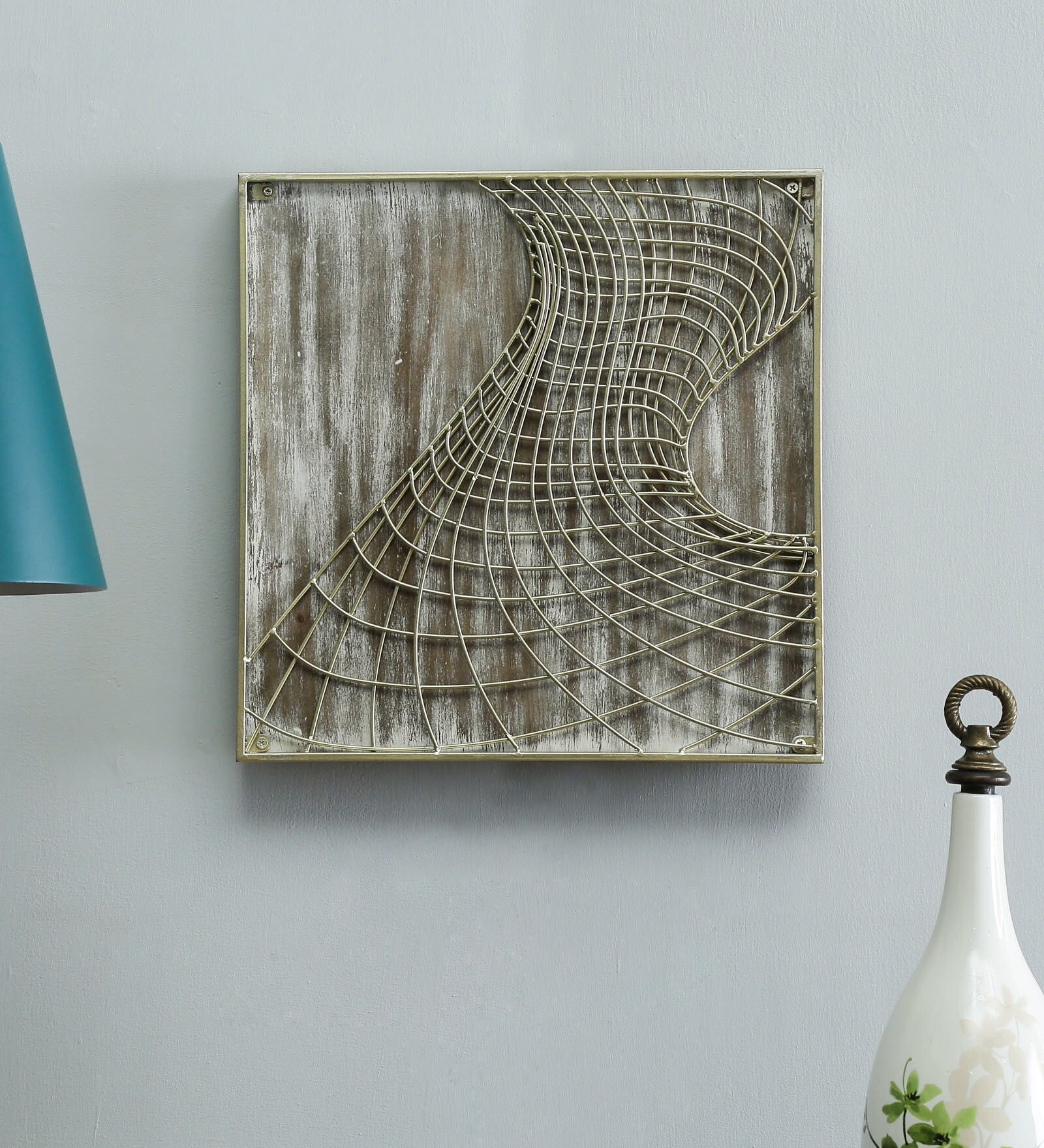 Buy Wrought Iron Abstract Wall Art In Multicolour at 33% OFF by Vedas ...