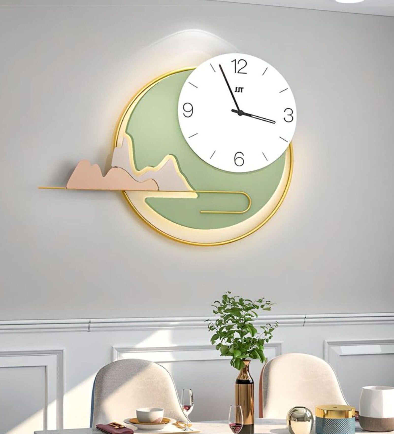 Buy Multicolour Metal Novelty Clock at 40% OFF by THE ART HOUSE | Pepperfry