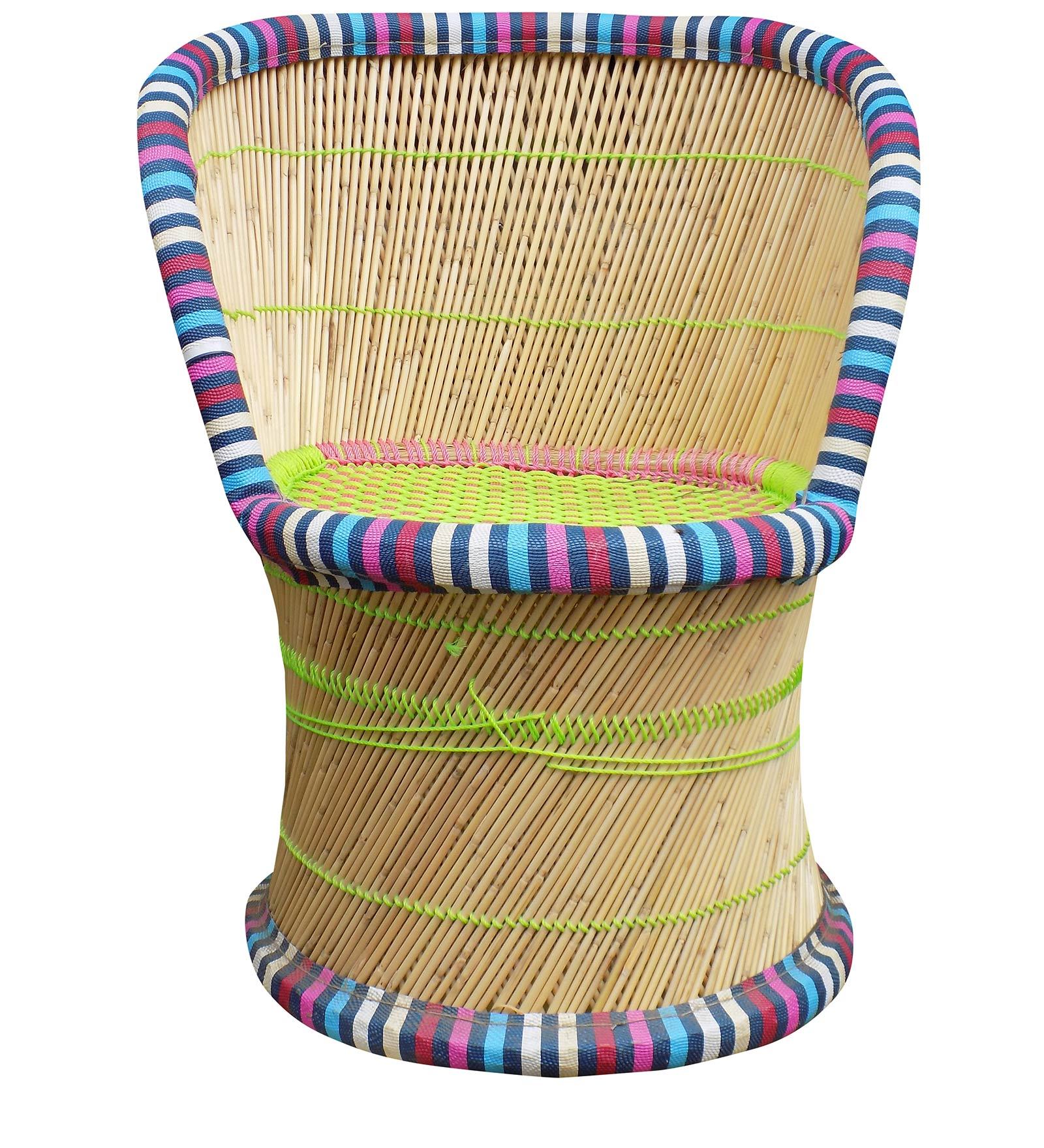 Buy Colourful Handcrafted Mudda Chair by Shinexus Online - Stools ...