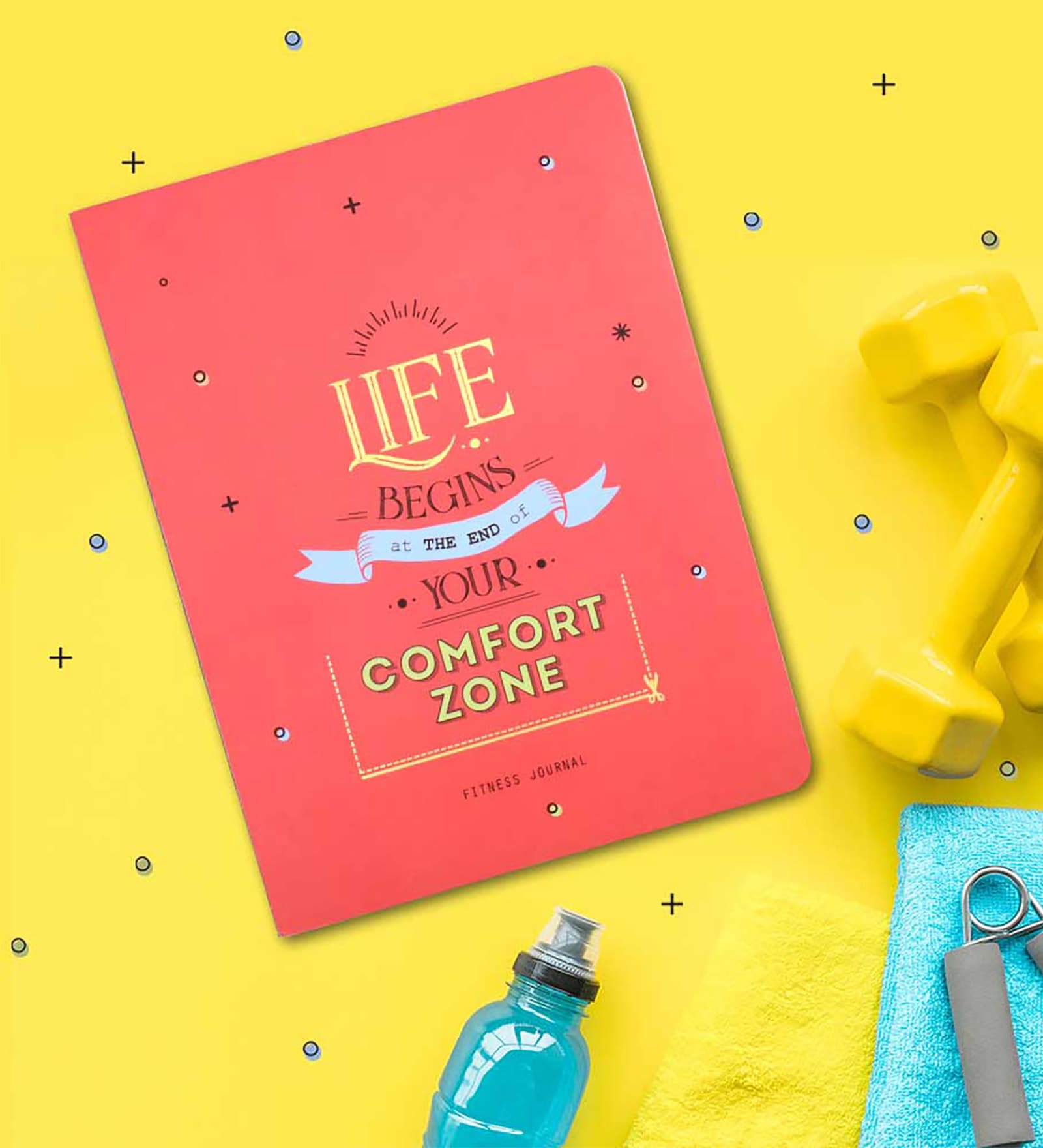 Buy Multicolour Paper Fitness Journal Notebook By Doodle Online ...