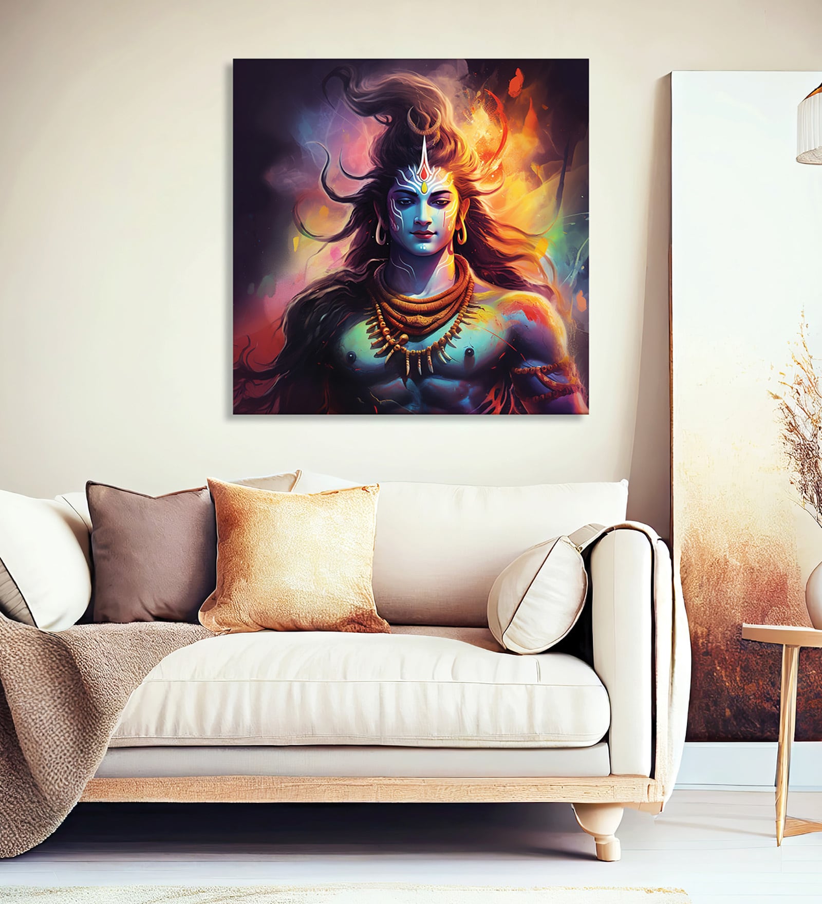 Buy Lord Shiva Canvas Pine Wood 24x24 Art Print at 30% OFF by Olive ...