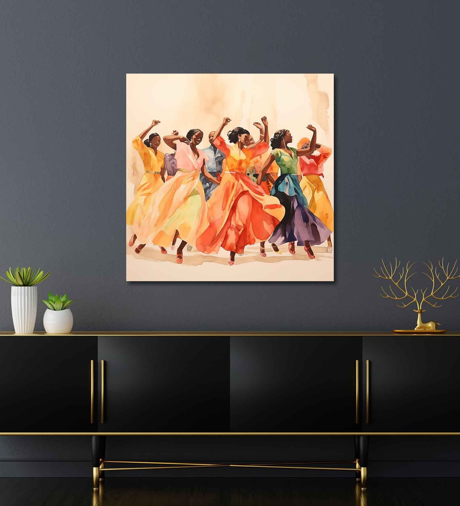 Buy Folk Dance Canvas Pine Wood 24x24 Art Print at 30% OFF by Olive ...