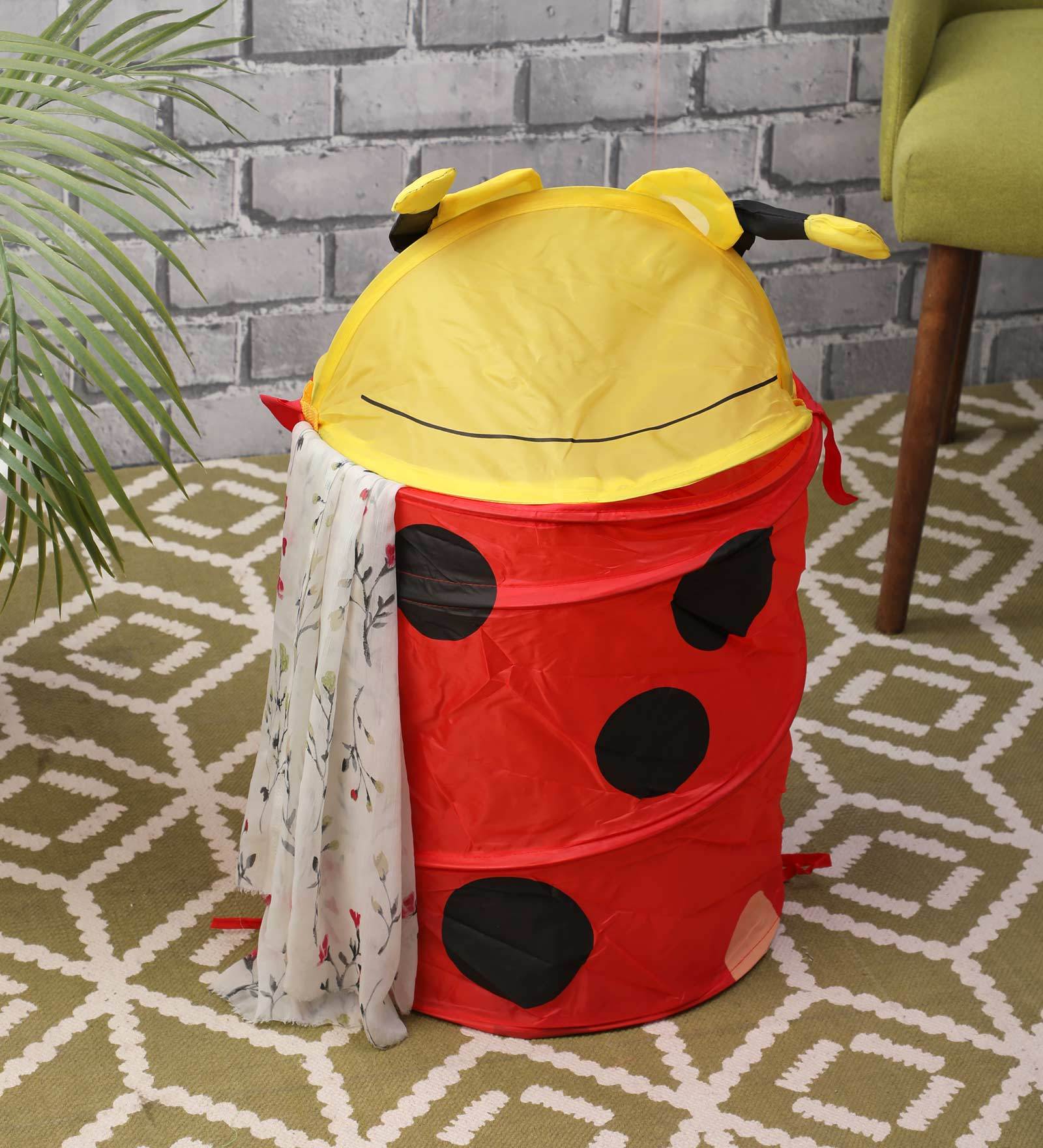 Buy 20 Ltr Polyester Laundry Basket In Red at 45% OFF by Muren | Pepperfry