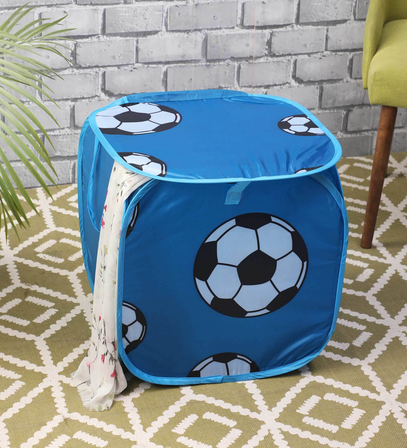 Buy 20 Ltr Polyester Laundry Basket In Blue at 14% OFF by Muren | Pepperfry