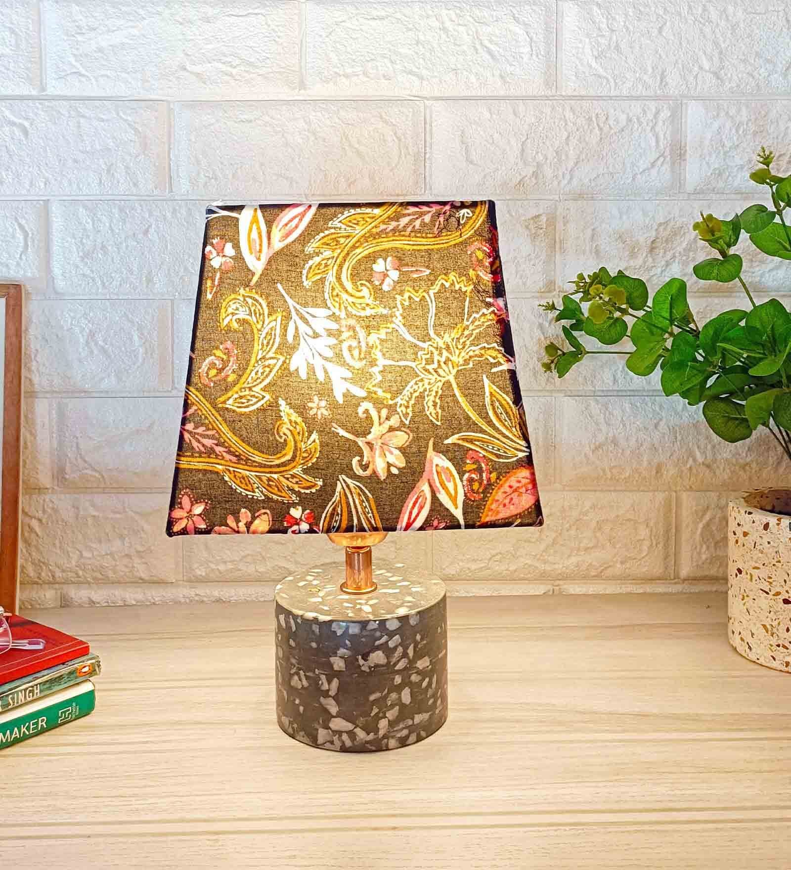 Buy Multicolour Shade Table Lamp With Marble Base By Posh N Plush at 18 ...