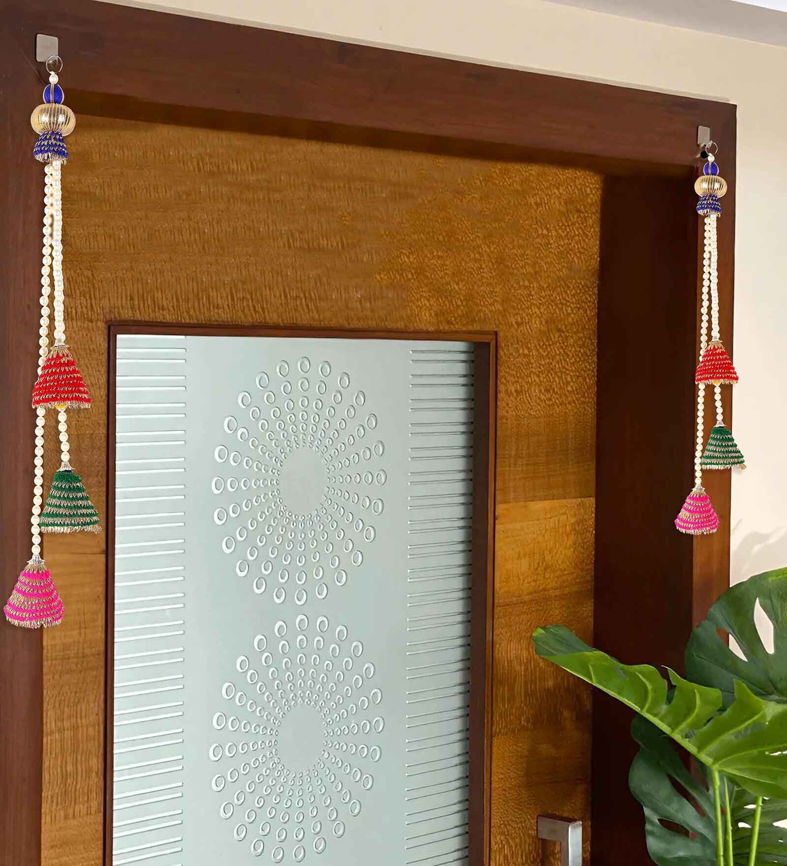 Buy Multicolour Stone Hanging Toran at 36% OFF by The Home Co. | Pepperfry