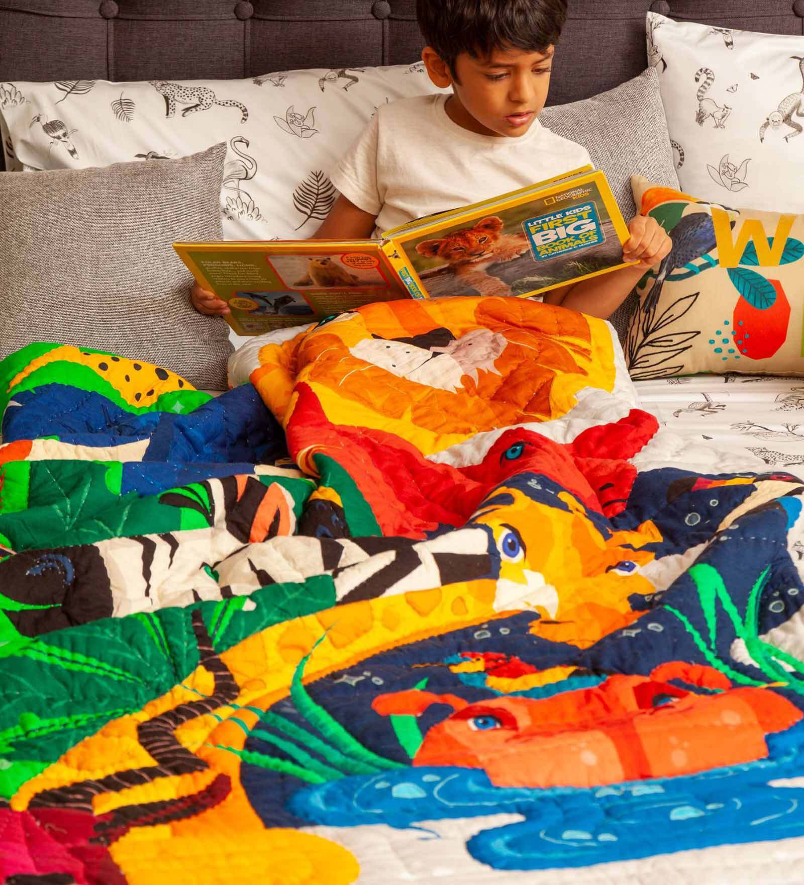 Buy Multicolour Tall Tales Cotton Quilt by Zookeeper at 27% OFF by ...