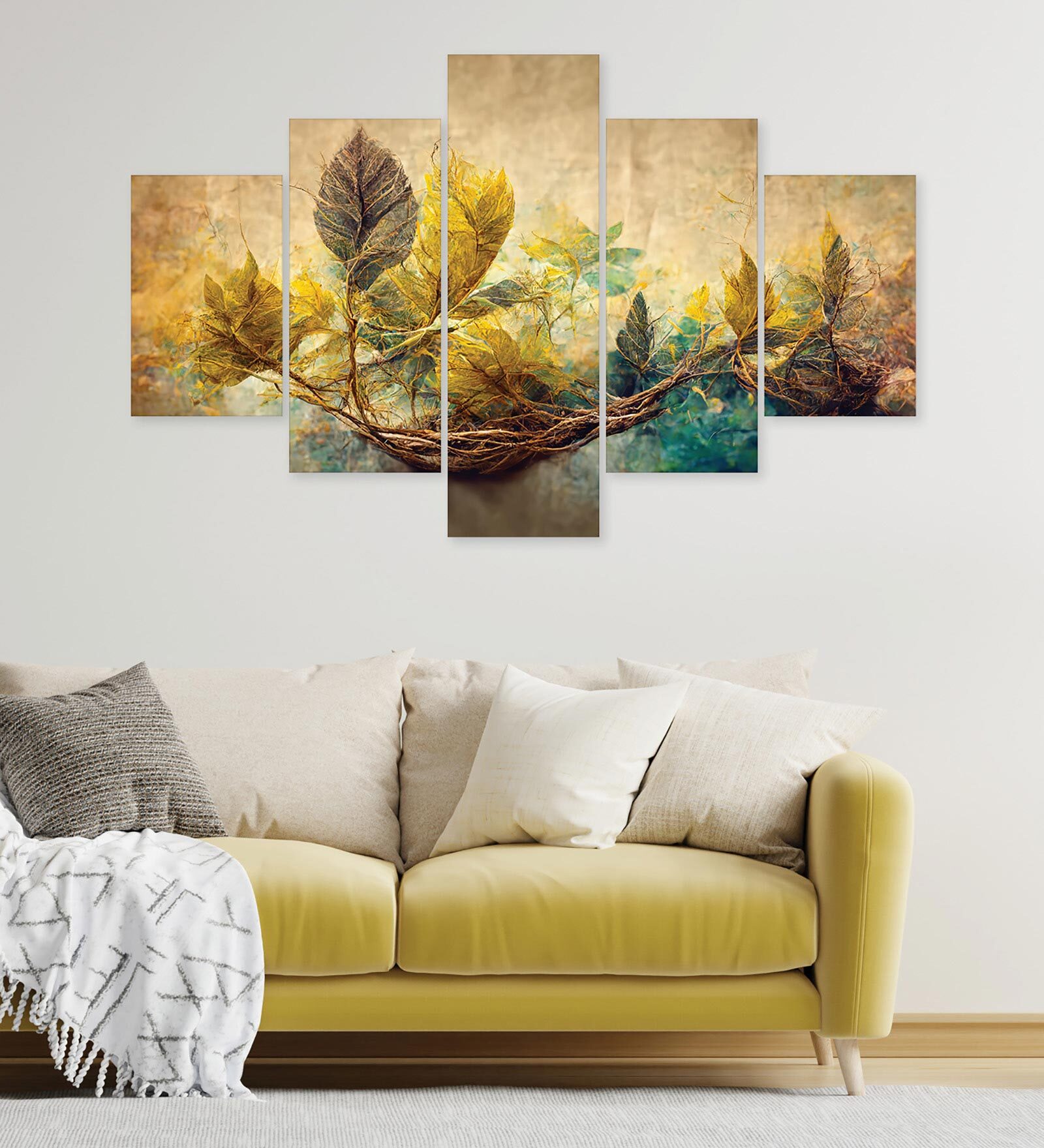 Buy Multicolour Vinyl (Set of 5) Art Panels at 44% OFF by Random ...