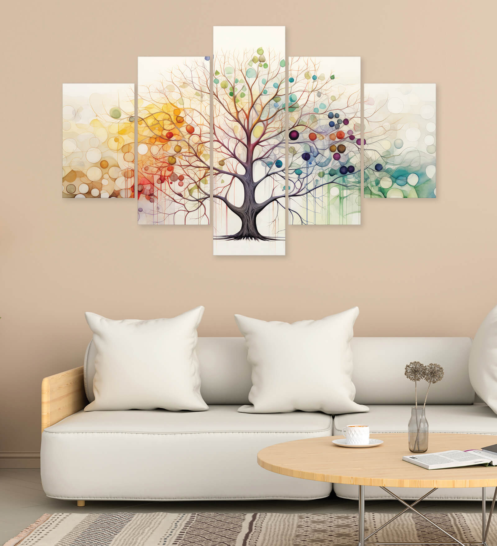 Buy Multicolour Vinyl (Set of 5) Art Panels at 10% OFF by Random ...