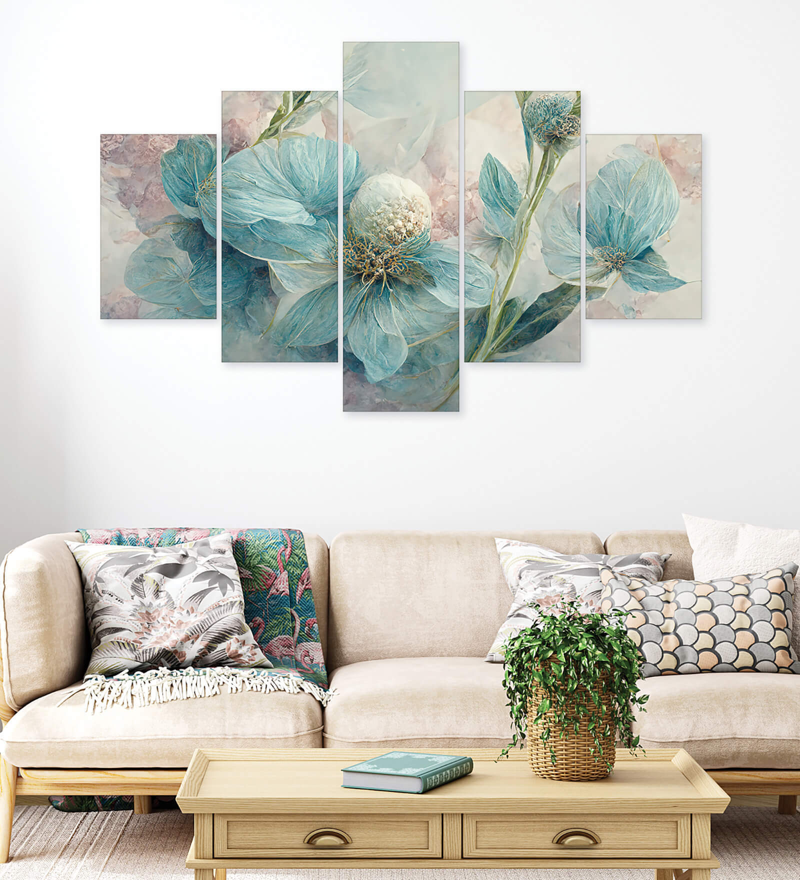 Buy Multicolour Vinyl (Set of 5) Art Panels at 44% OFF by Random ...