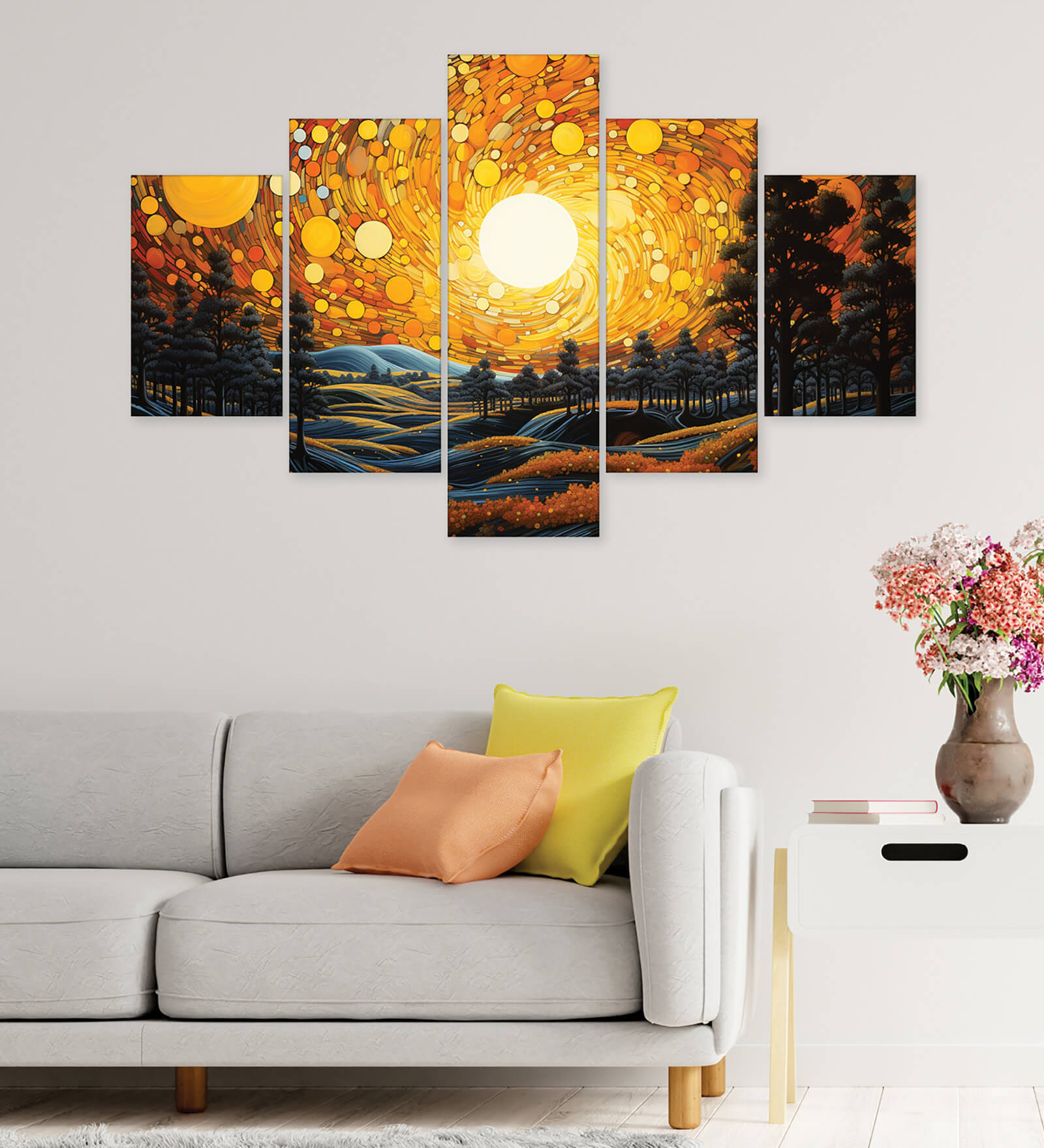 Buy Multicolour Vinyl (Set of 5) Art Panels at 10% OFF by Random ...