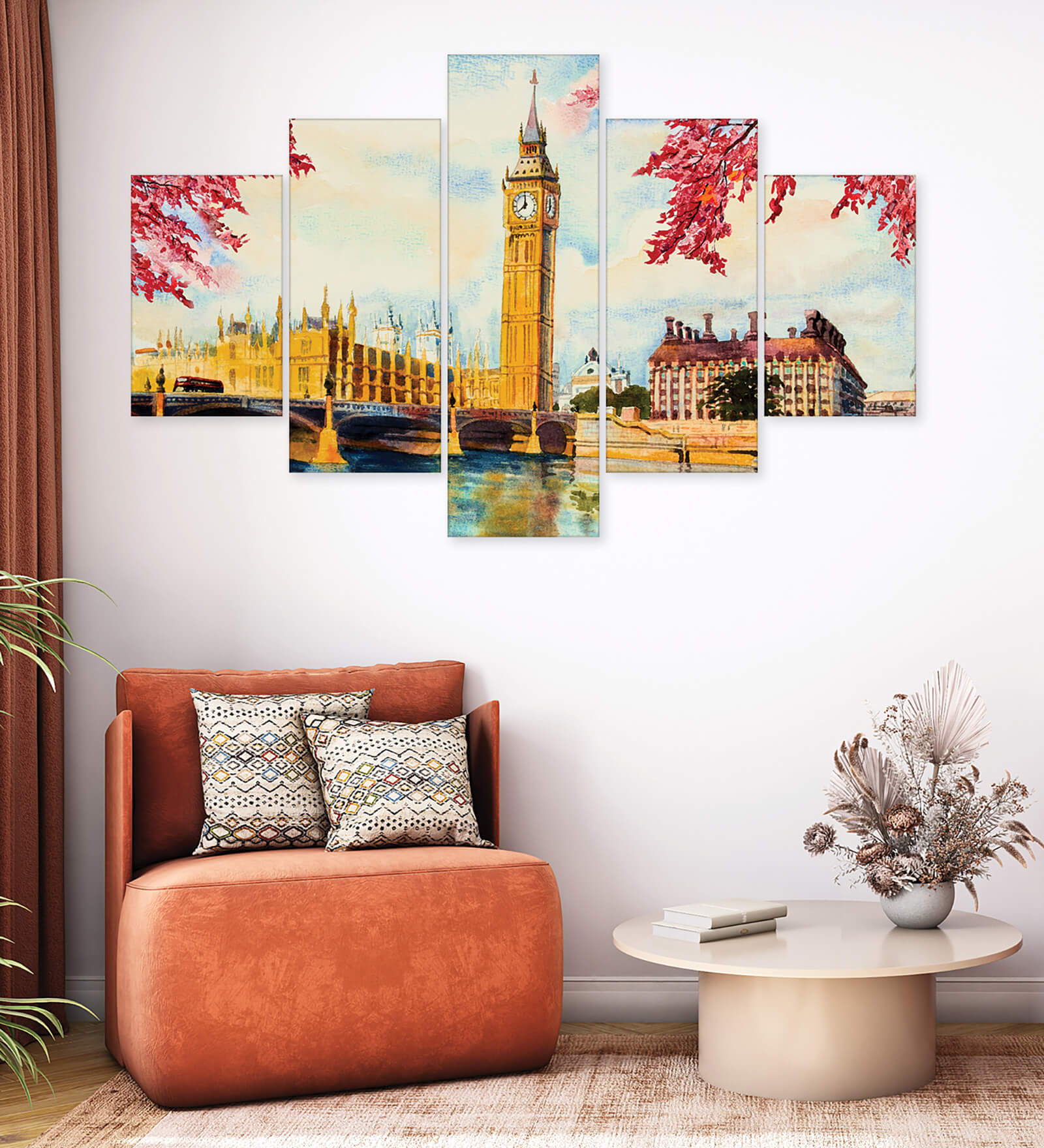Buy Multicolour Vinyl (Set of 5) Art Panels at 44% OFF by Random ...