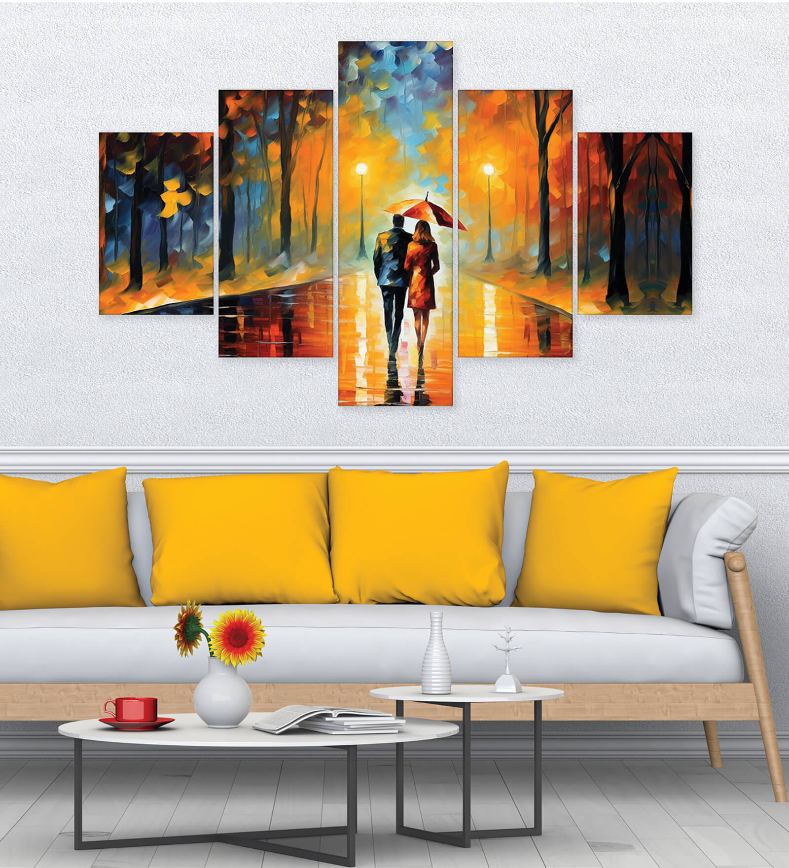 Buy Multicolour Vinyl (Set of 5) Art Panels at 10% OFF by Random ...
