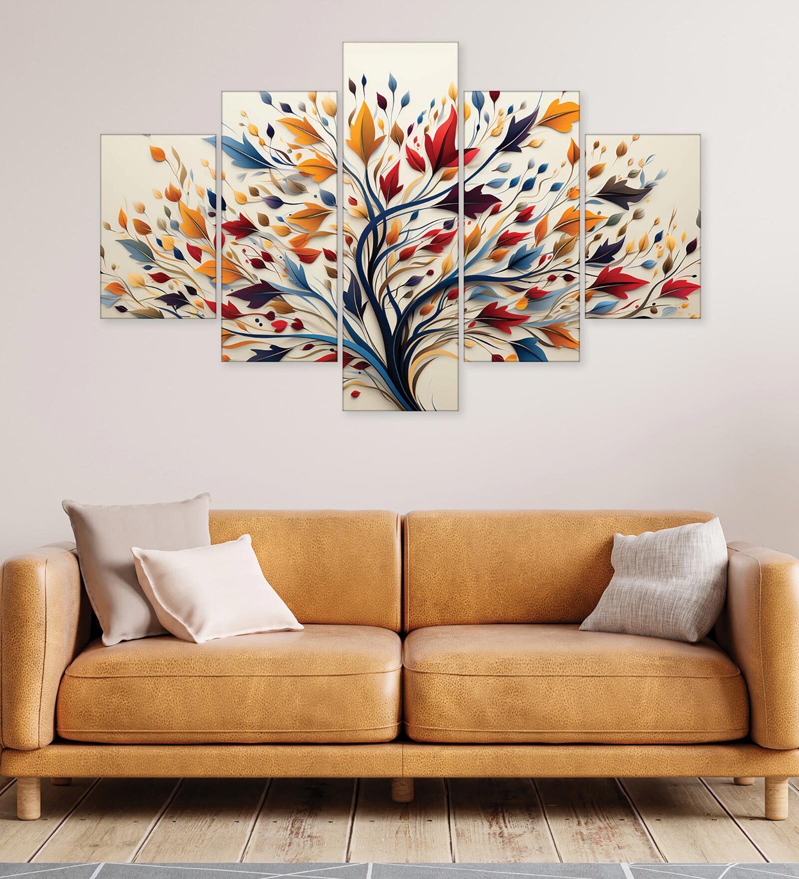 Buy Multicolour Vinyl (Set of 5) Art Panels at 20% OFF by Random ...