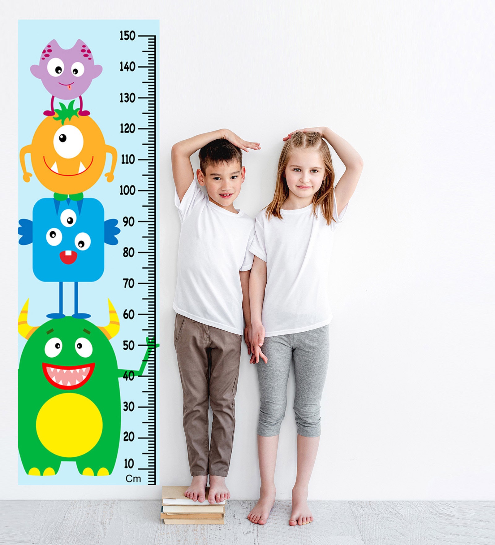 Buy Monsters Multicolour Vinyl Height Chart at 20% OFF by Wens | Pepperfry