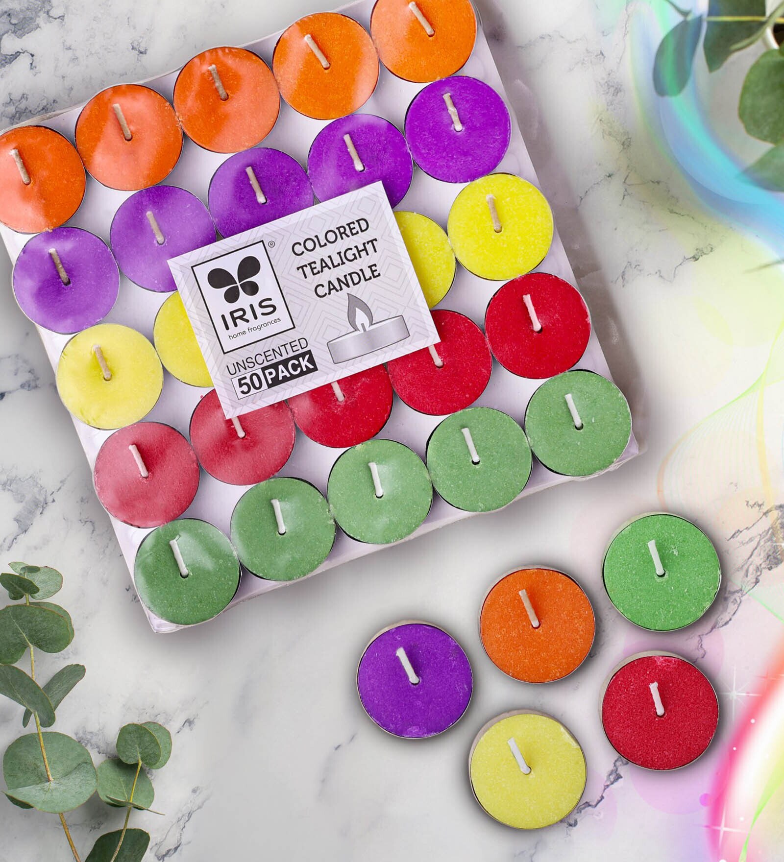 Buy Multicolour Glass Wax Scented Candles at 12% OFF by Iris | Pepperfry