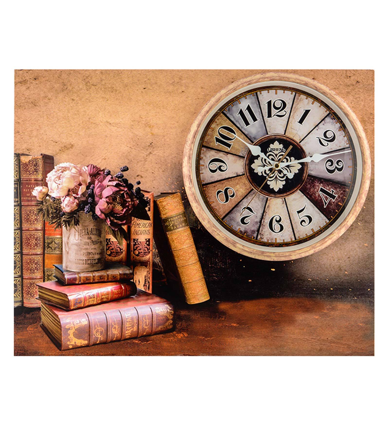 Buy Multicolour Wooden Eclectic Wall Clock By The Exclusive Deco Online ...