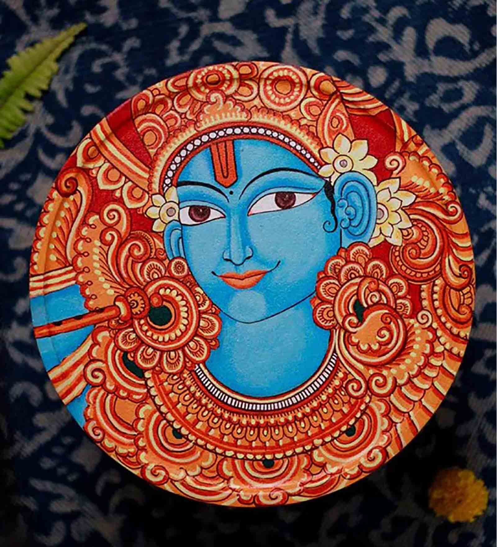 Buy Multicoloured Handpainted Luciano Mdf Patachitra Wall Plate at 17% ...
