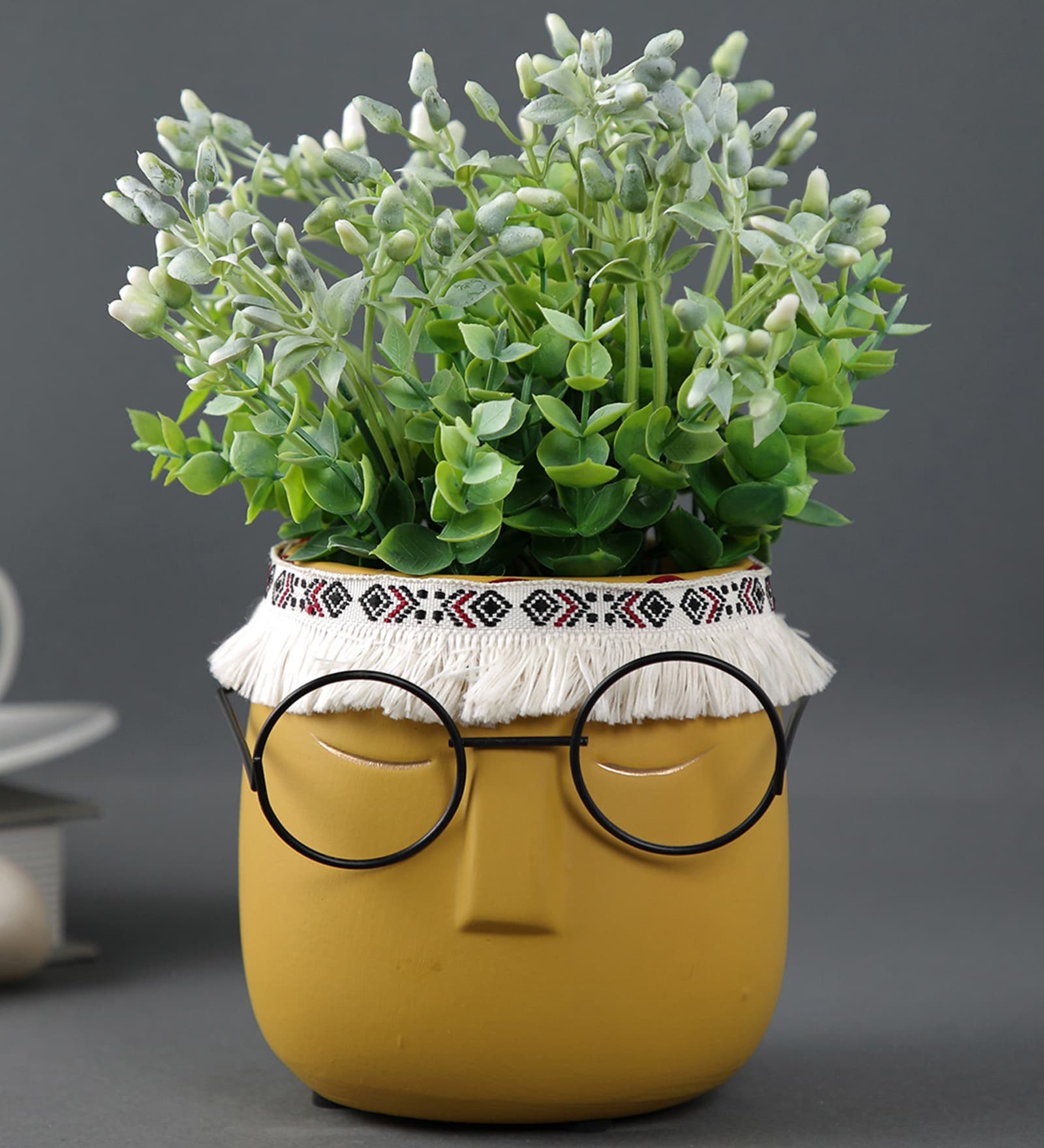 Buy Mustard Ceramic Planter by Tayhaa at 33% OFF by Tayhaa | Pepperfry