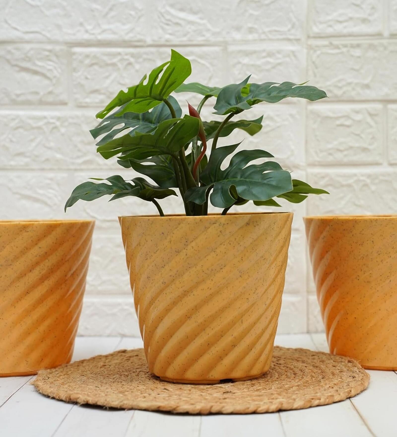 Buy Mustard Plastic (Set of 3) Desk Pots at 20% OFF by Gold Dust ...