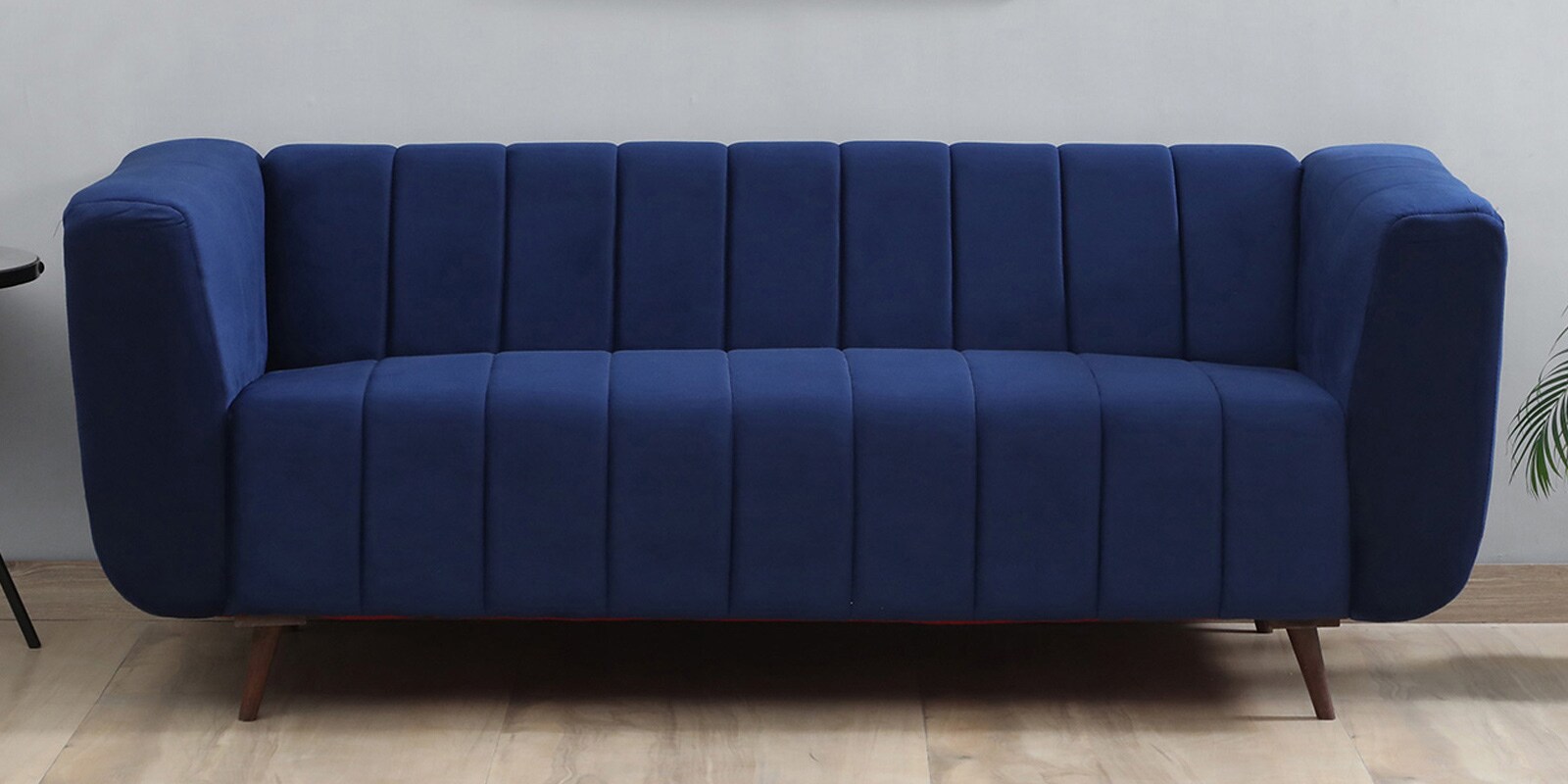 Buy Mushy Fabric 3 Seater Sofa in Berry Blue Colour at 45% OFF by ...