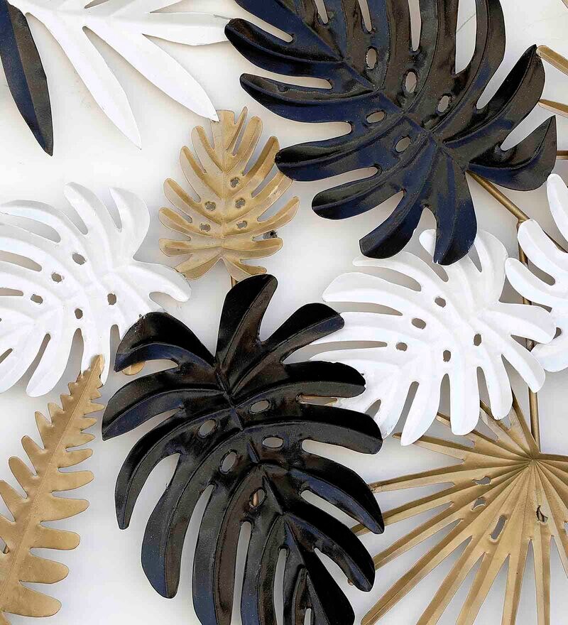 Buy Multicolor Metallic Wall Art By Craftter Online - Floral Metal Art ...