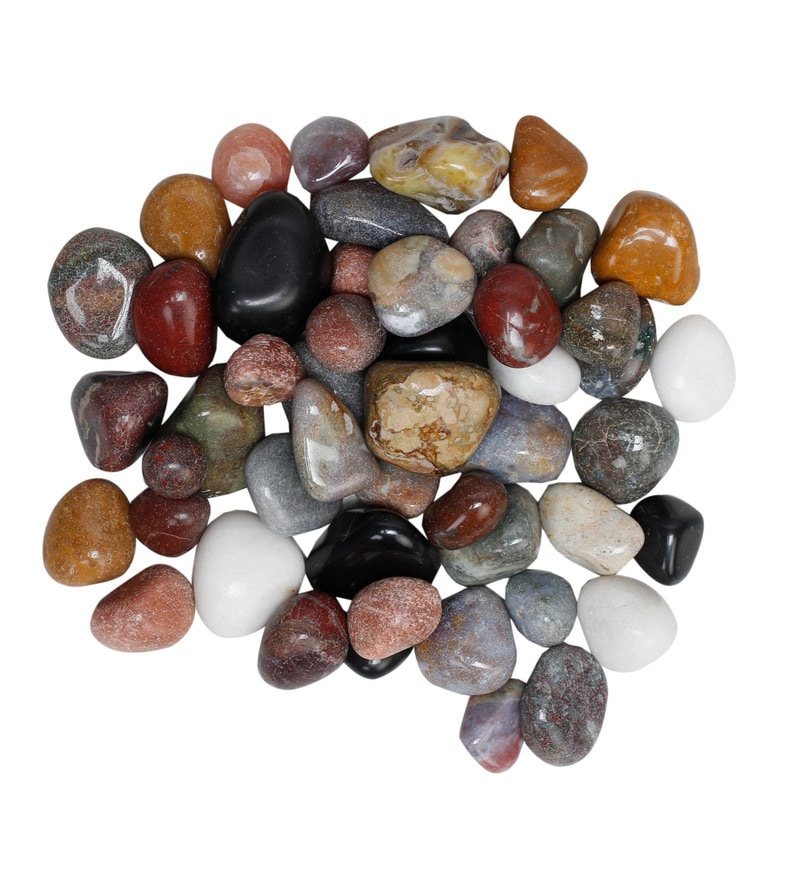 Buy Multicolour 1 Kg Aquarium Decorative Natural Pebbles Online ...