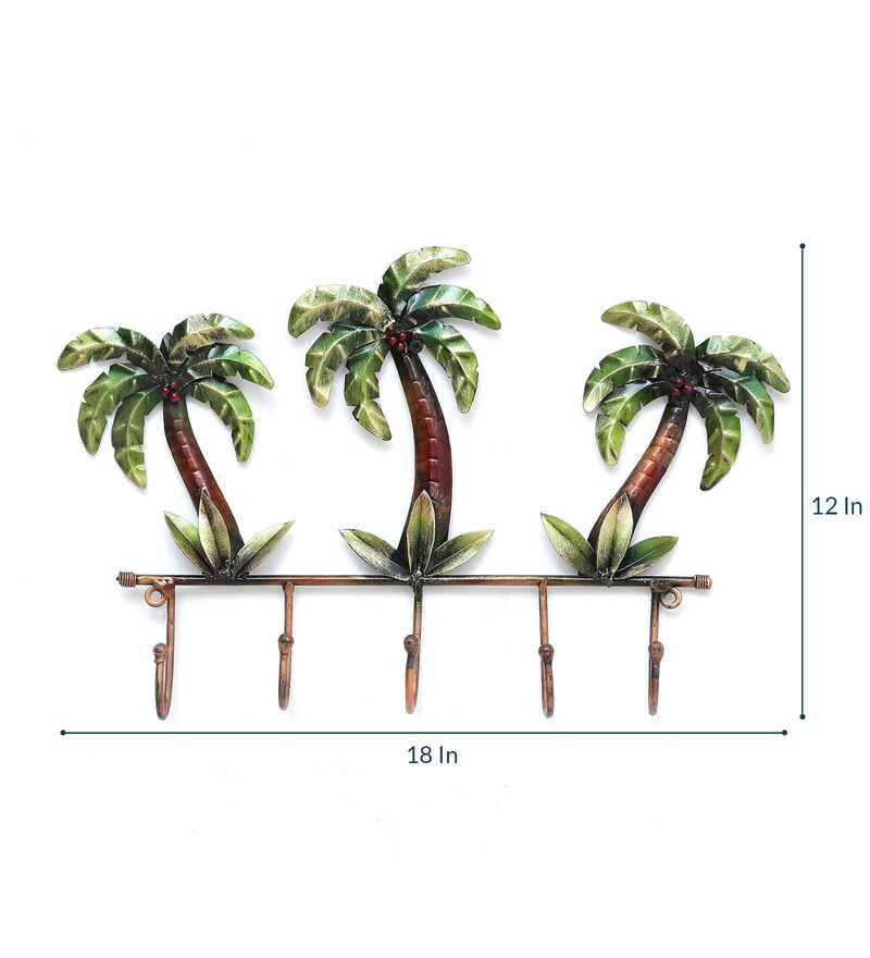 Buy Multicolour Iron Tree Key Holder by Padmavati Art Creations Online ...