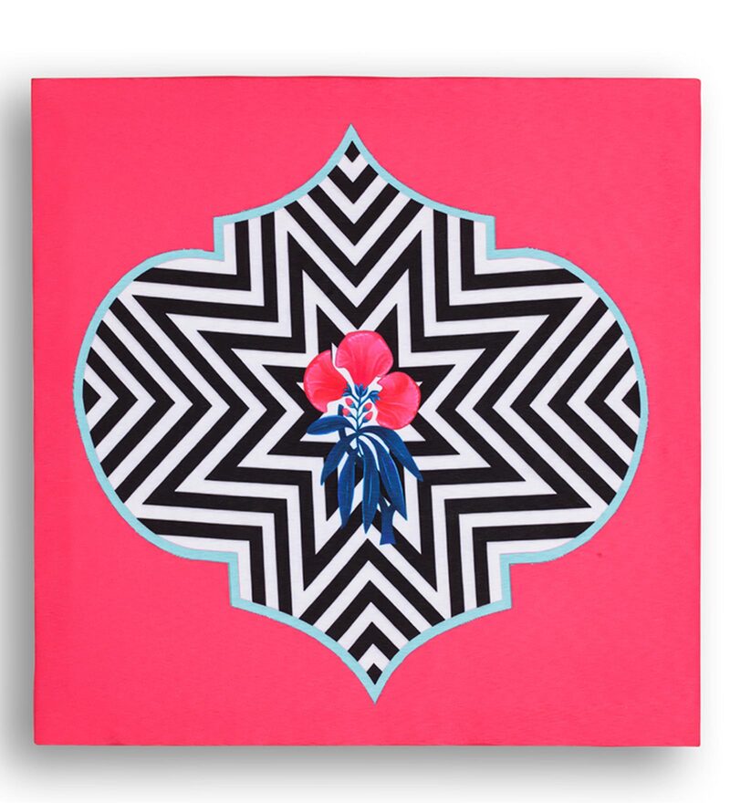 Buy Multicolour MDF Framed Analog Wall Clock with 2 Wooden Panel by SEJ ...