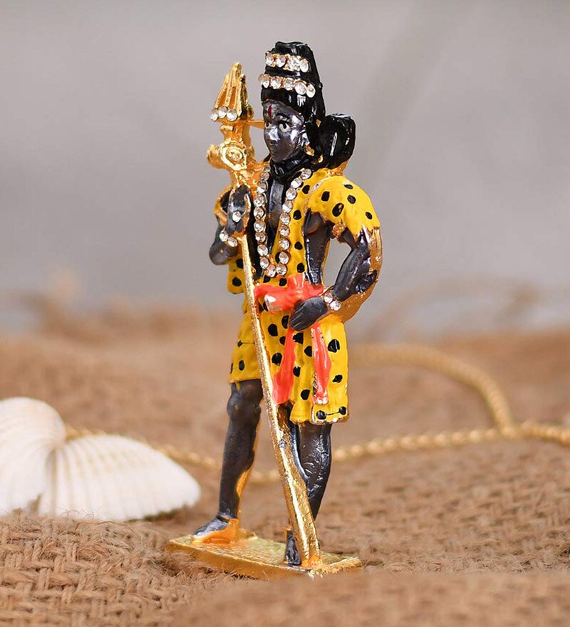 Buy Multicolour Metal 3.9 Inches Lord Shiva Idol By Craftvatika Online ...