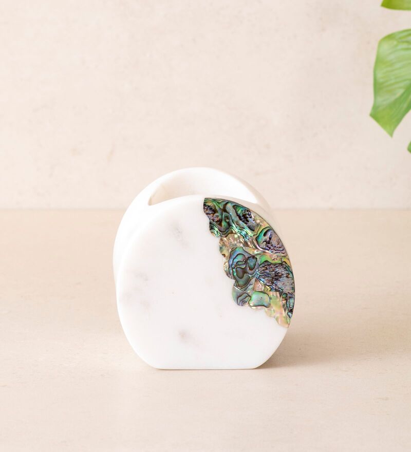 Buy Multicoloured Marble Abalone Shell Bathroom set of 2 Online - Bath ...