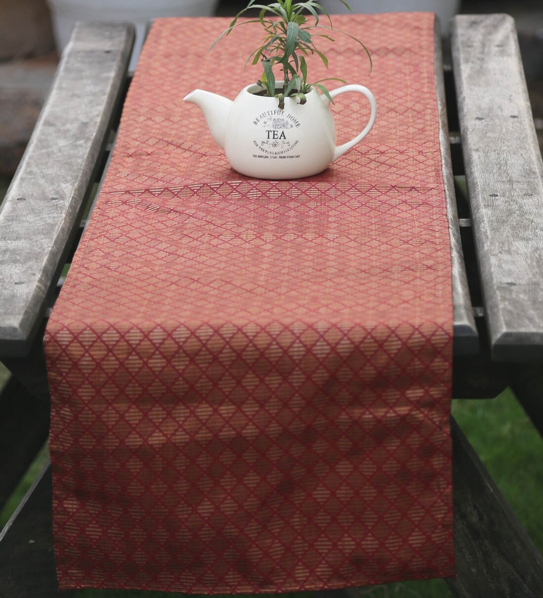 Buy My Gift Booth Brocade Maroon Cotton Runner at 34% OFF by My gift ...