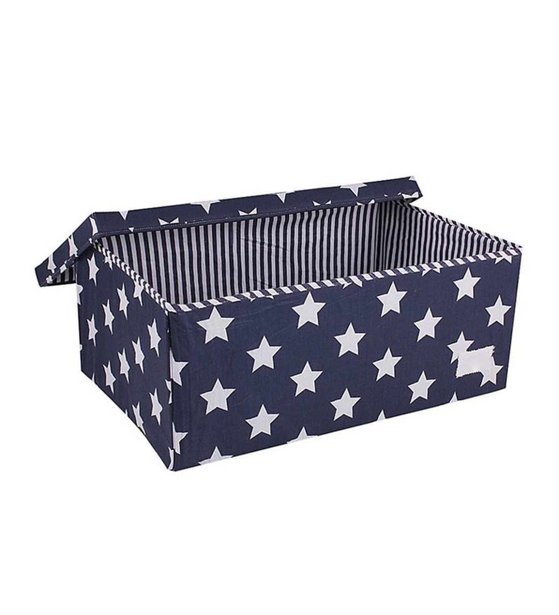 Buy Stars Fabric Storage Box in Blue & White Colour at 72% OFF by My ...