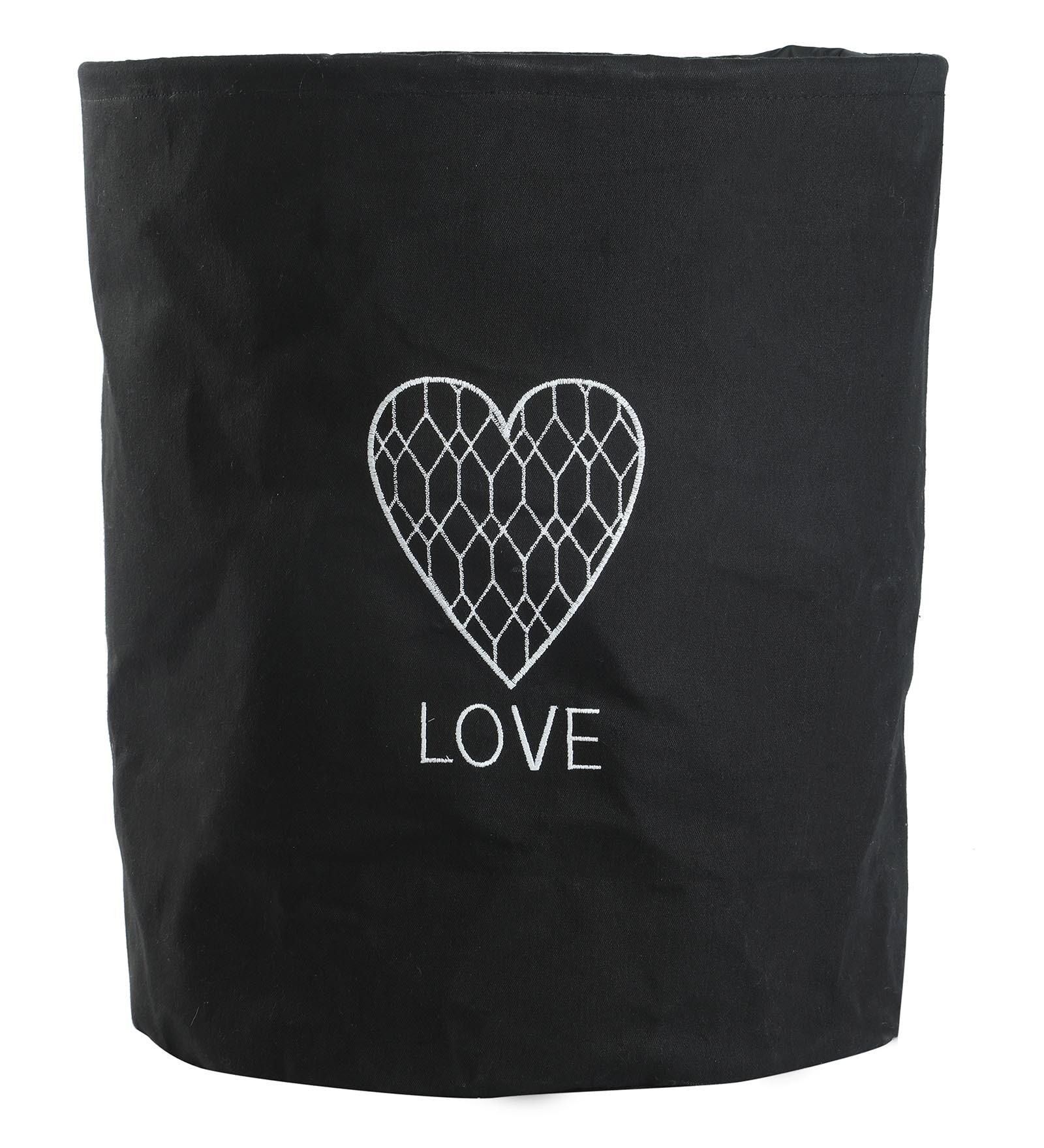 Buy My Gift Booth Black Love Embd Laundry Basket at 23% OFF by My gift ...