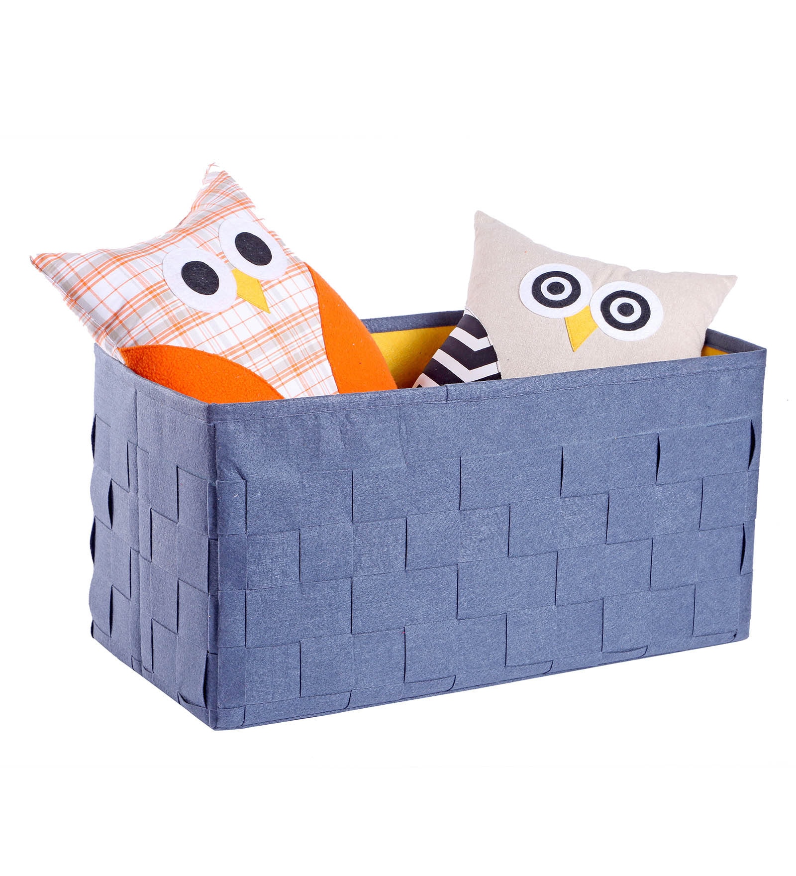 Buy Felt Fabric Kids Storage Basket in Blue Colour at 58% OFF by My ...