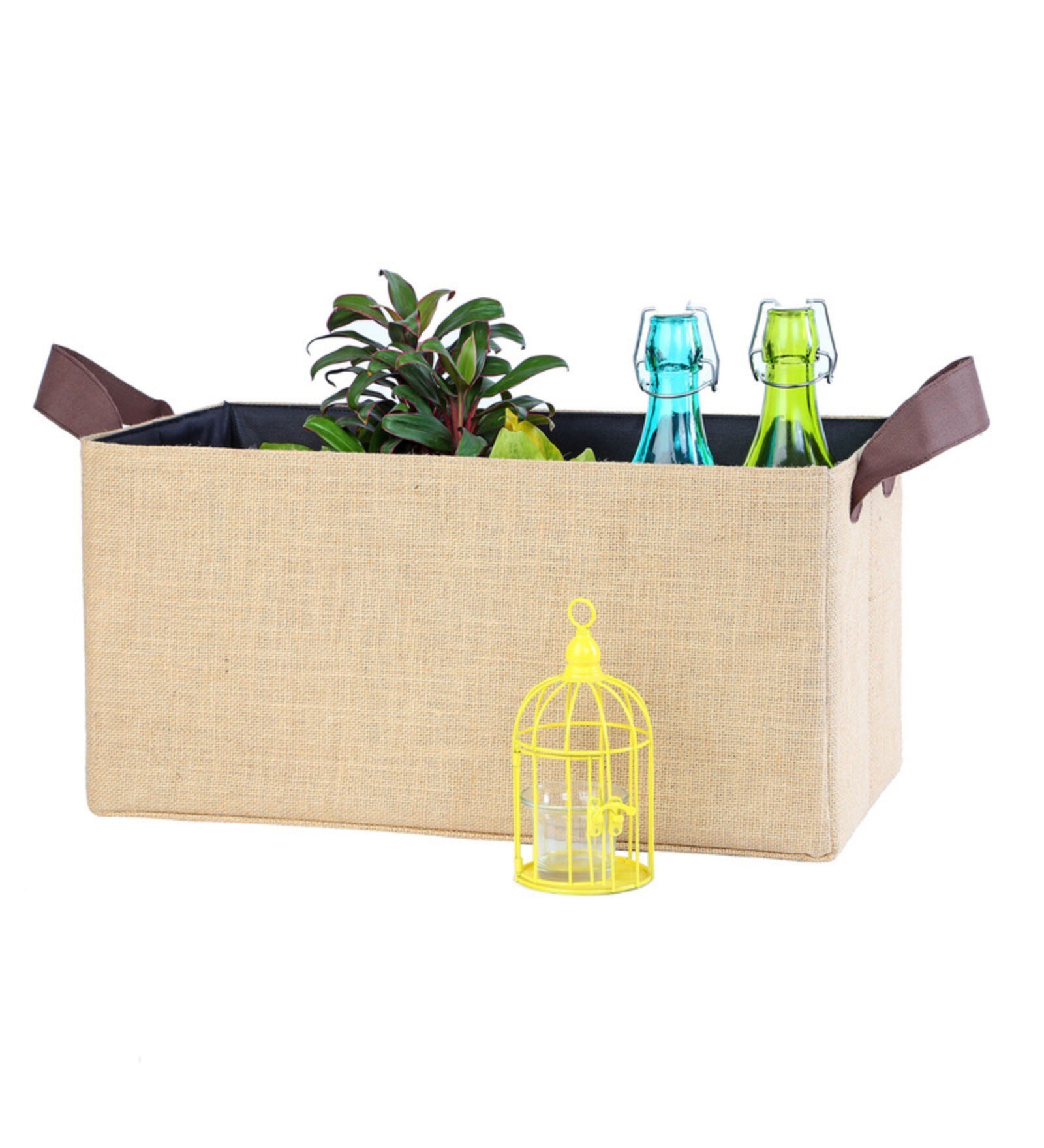Buy Beige Solid Jute Multipurpose Storage Box at 70% OFF by My gift ...