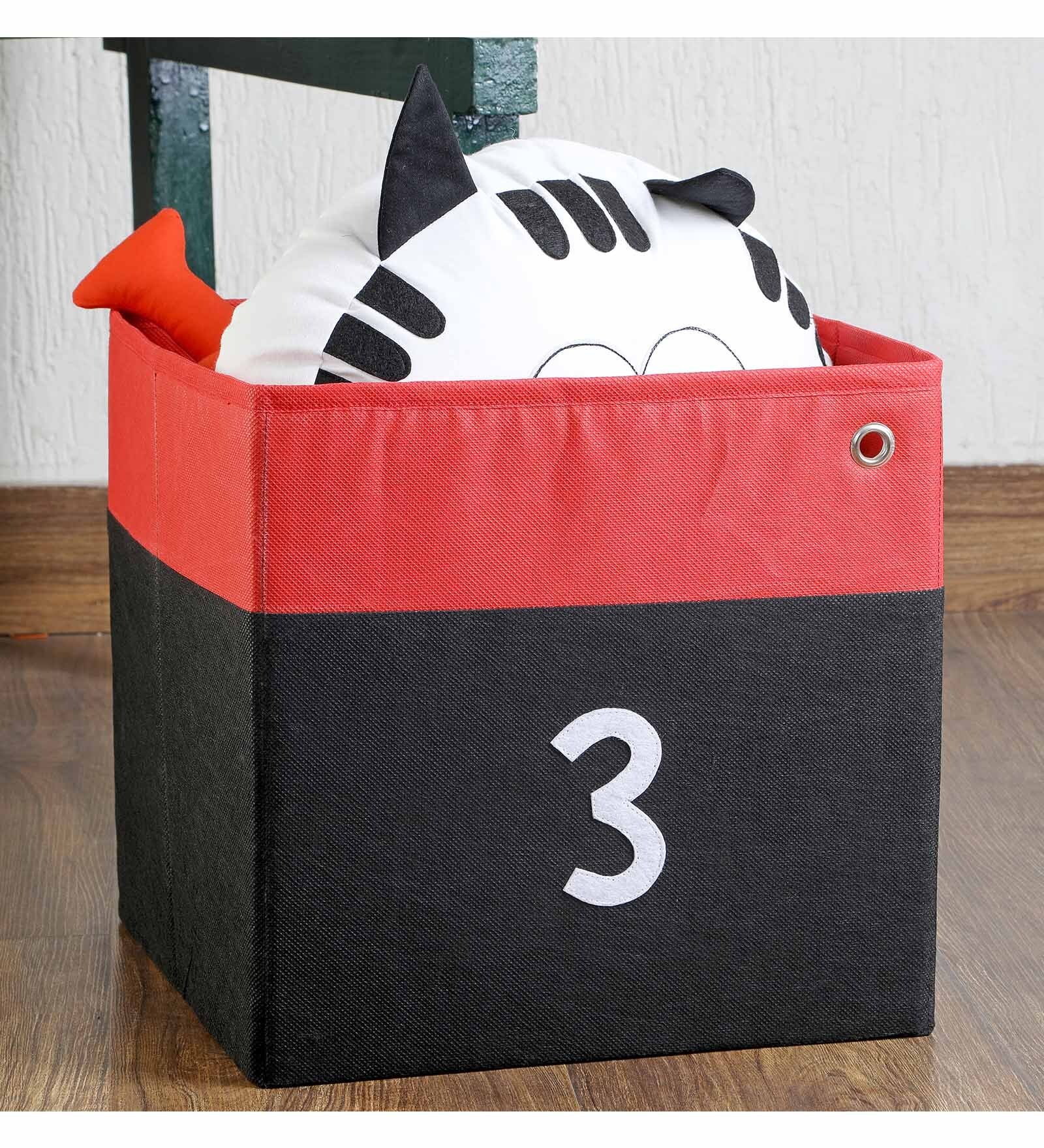Buy Storage Box in Black & Red at 46% OFF by My gift booth | Pepperfry
