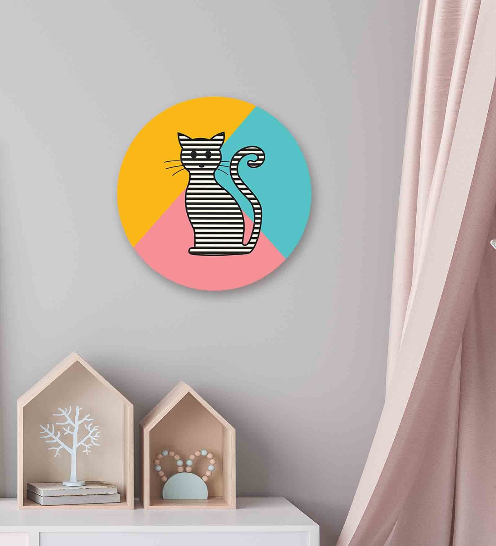 Buy Mysterious Cat Wall Plate By Shaakh at 15% OFF by Shaakh | Pepperfry