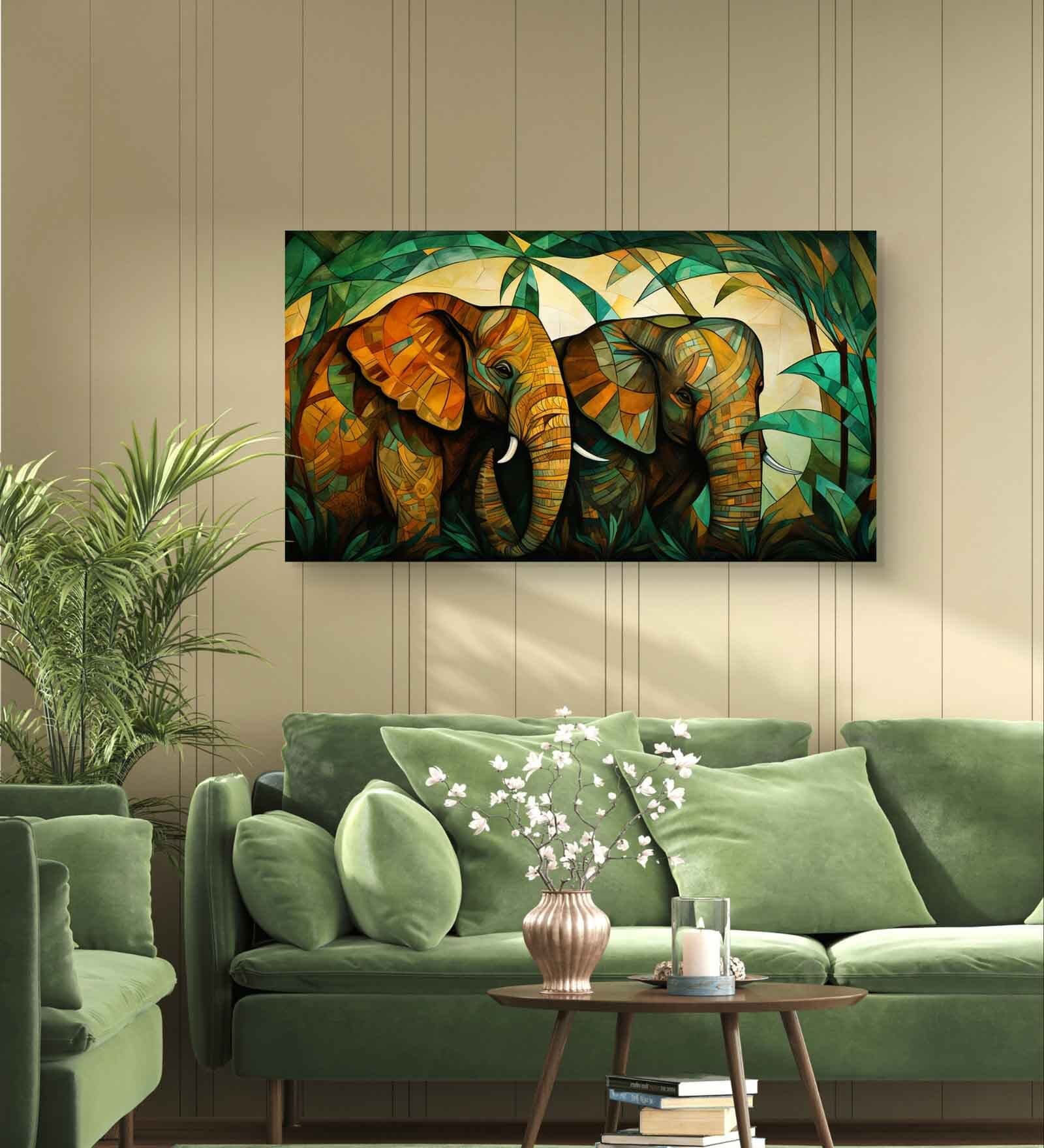 Buy Mystic Elephant 20inx16in Gallery Wrap Canvas Painting for Living ...