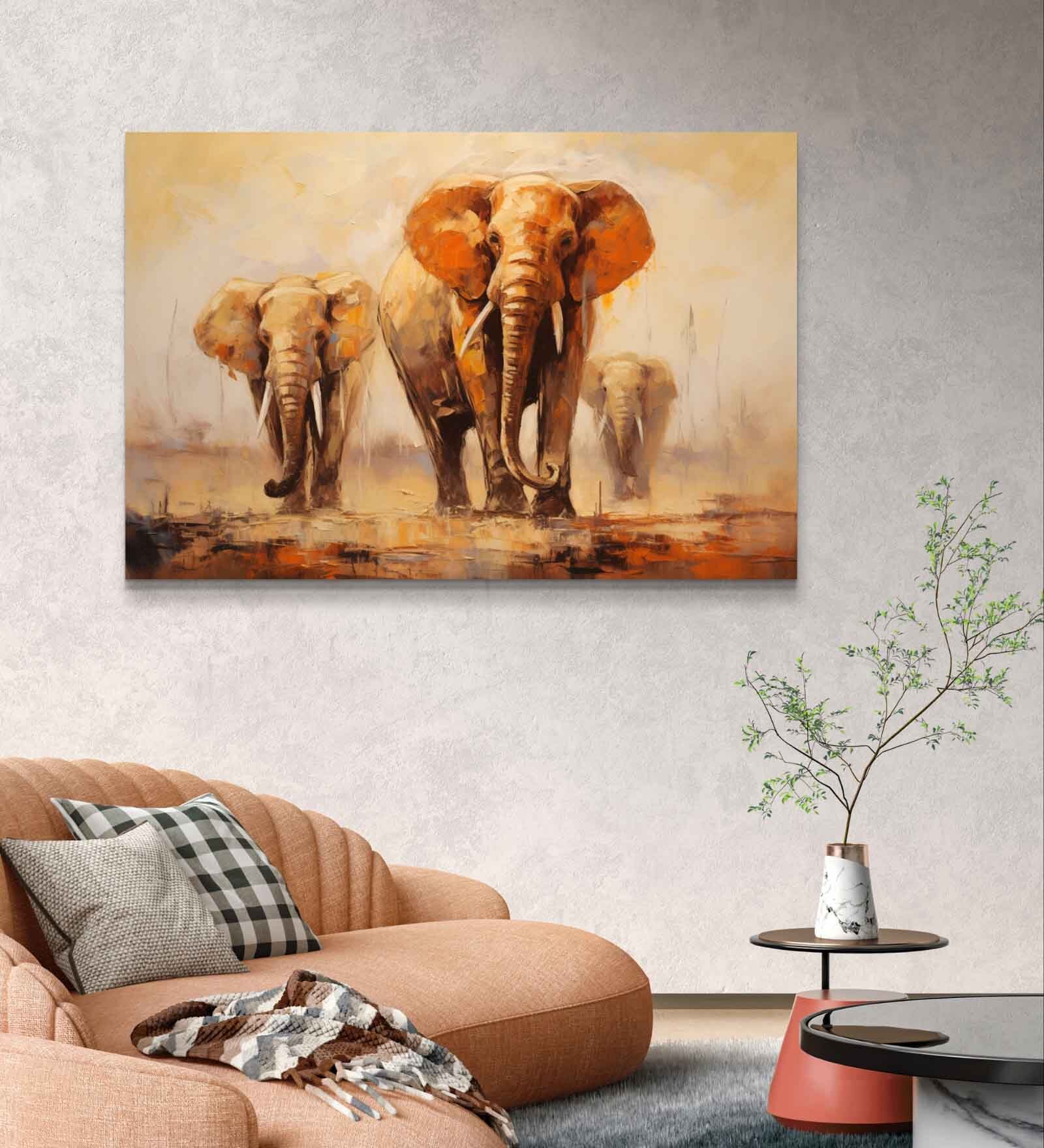 Buy Mystic Elephant 20inx16in Gallery Wrap Canvas Painting for Living ...