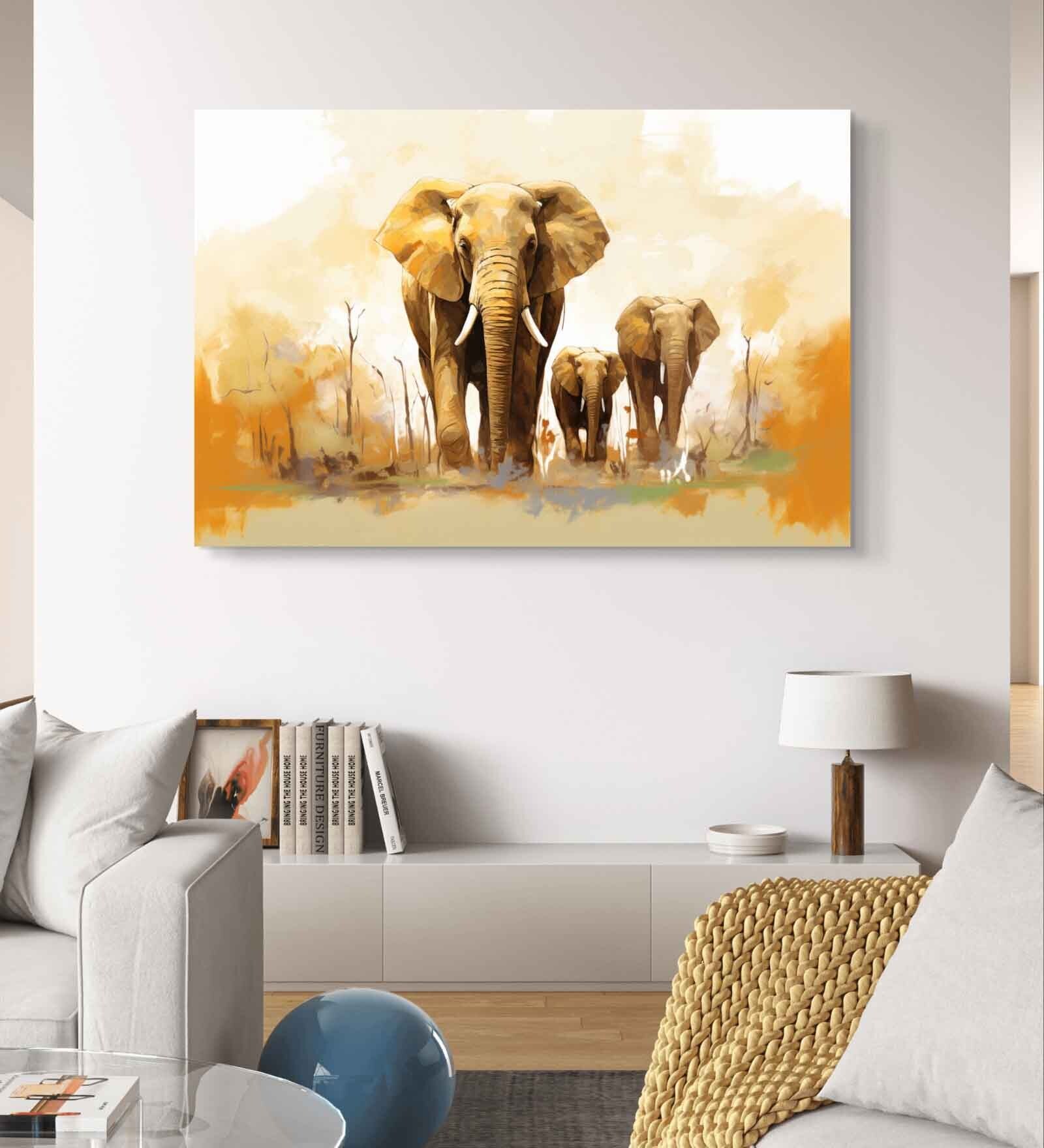 Buy Mystic Elephant 20inx16in Gallery Wrap Canvas Painting for Living ...