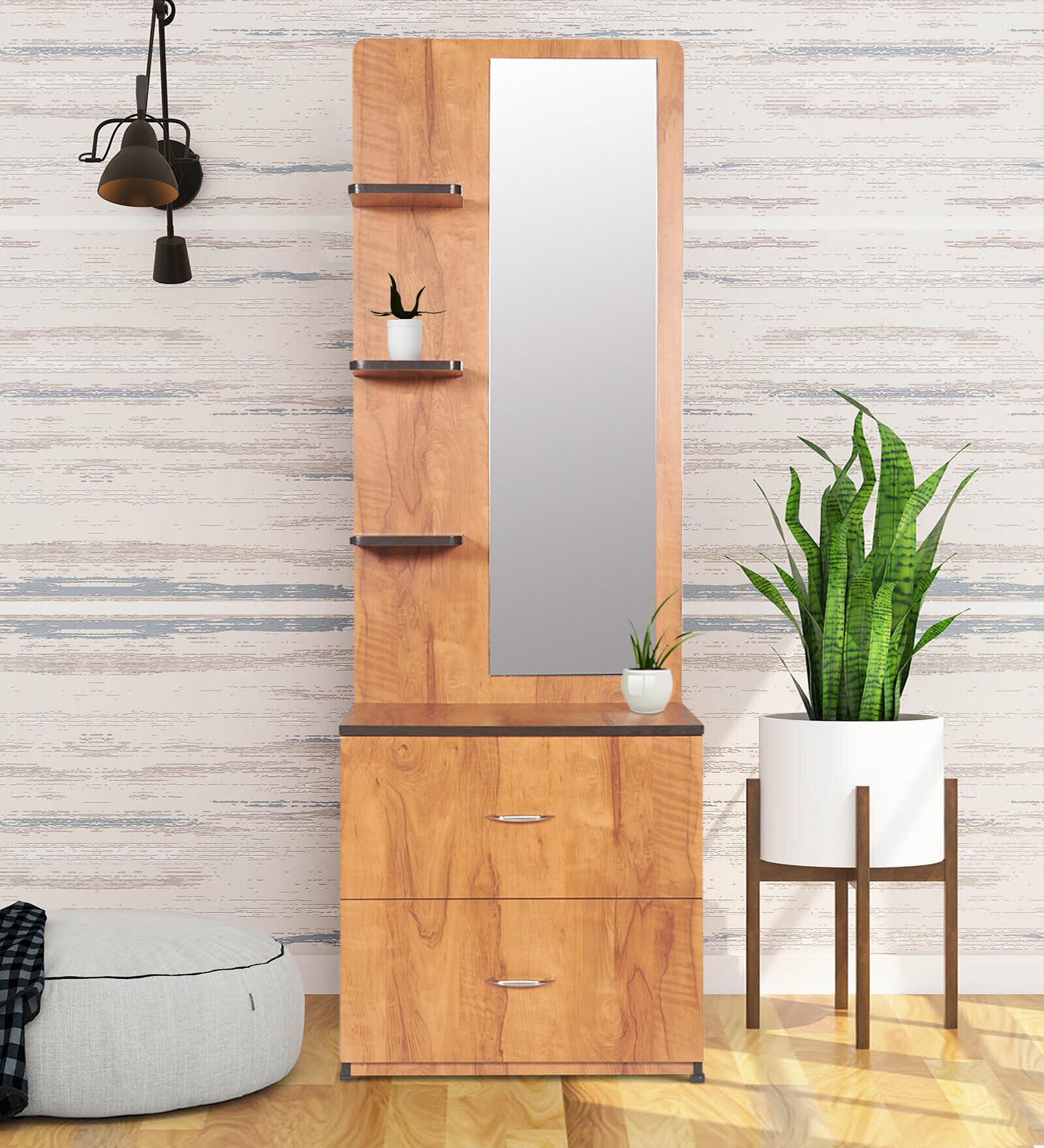 Buy Mysty Dressing Unit in Teak Finish at 48% OFF by Fine Group | Pepperfry