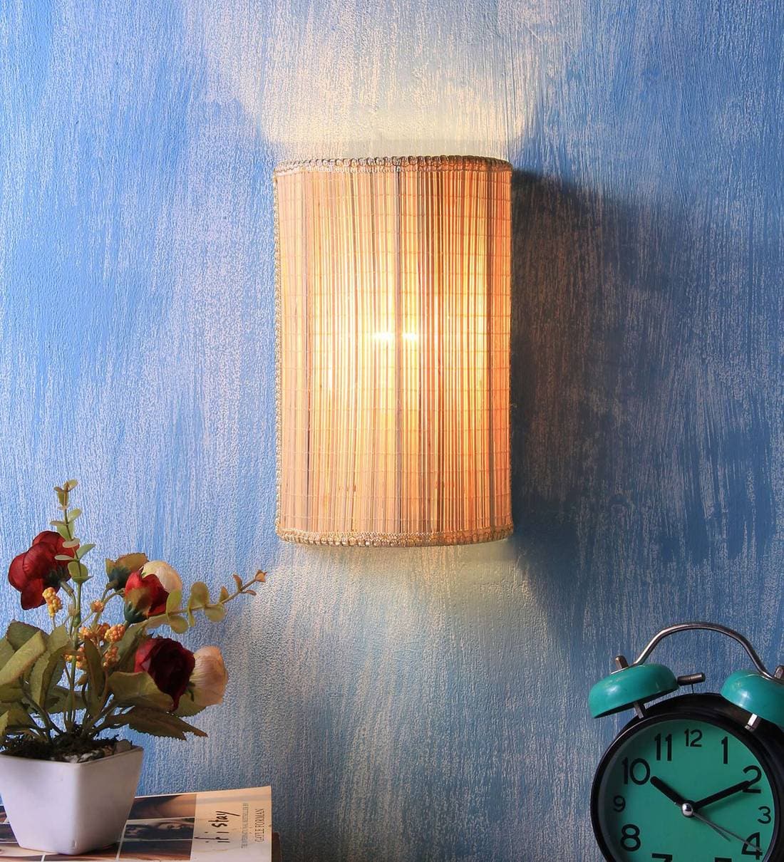 Buy Intricate Natural Bamboo Flush Mount Wall Light By New Era at 23% ...
