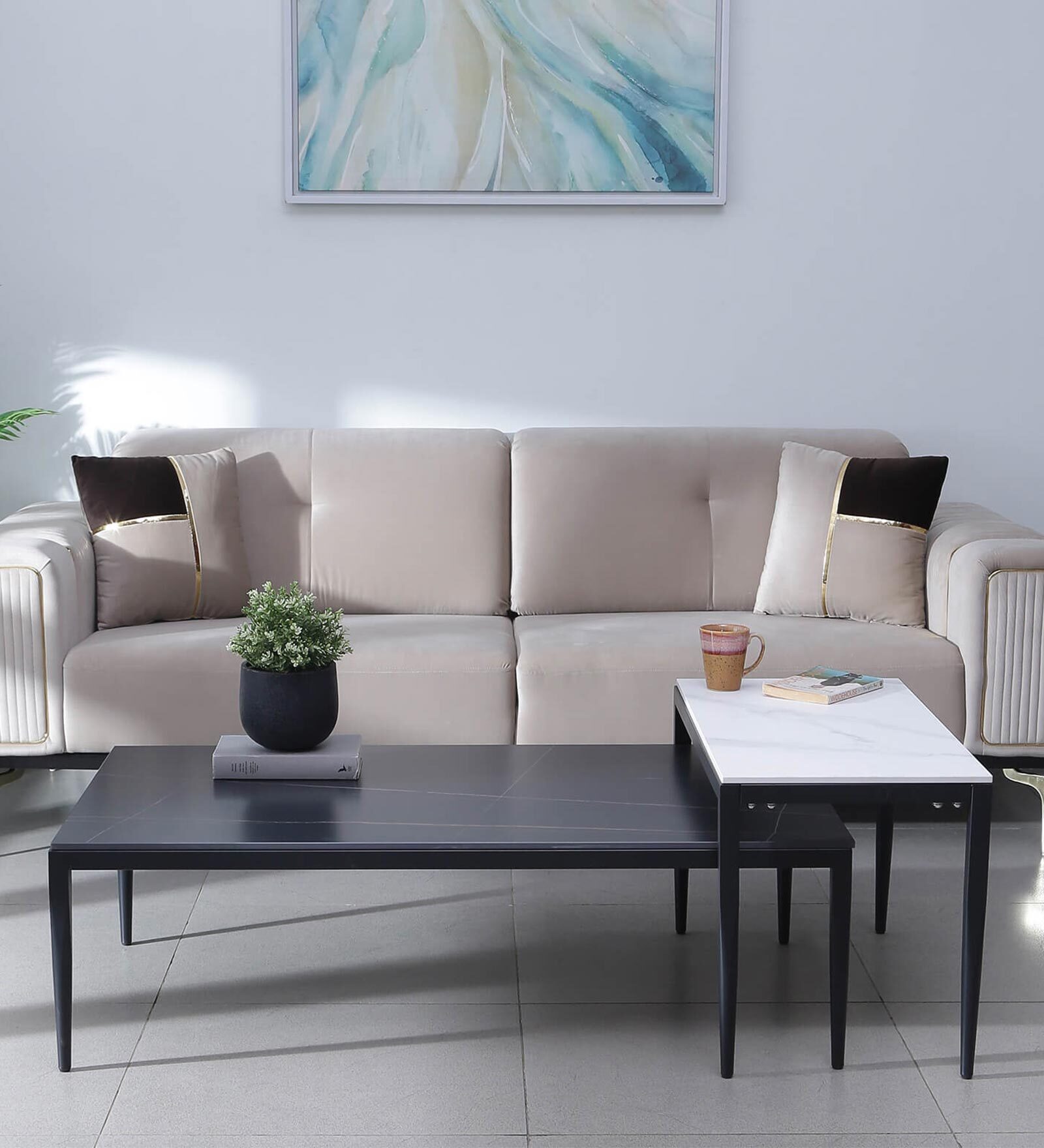 Buy Nathan Ceramic Top Coffee Table in Dual Finish at 34% OFF by ...