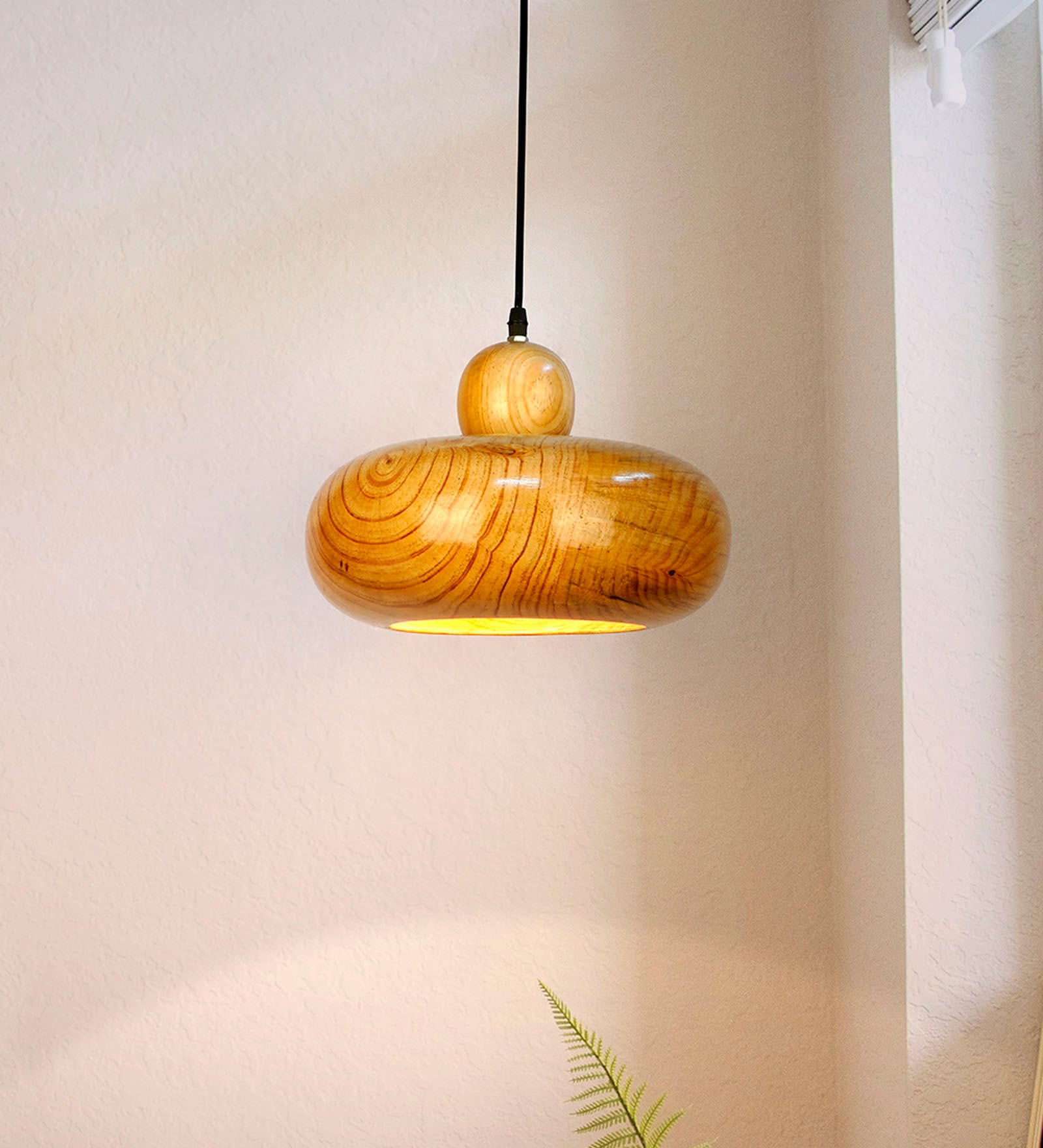 Buy Natural Beech Wood Bowl Pendant Light at 5% OFF by Fos Lighting ...
