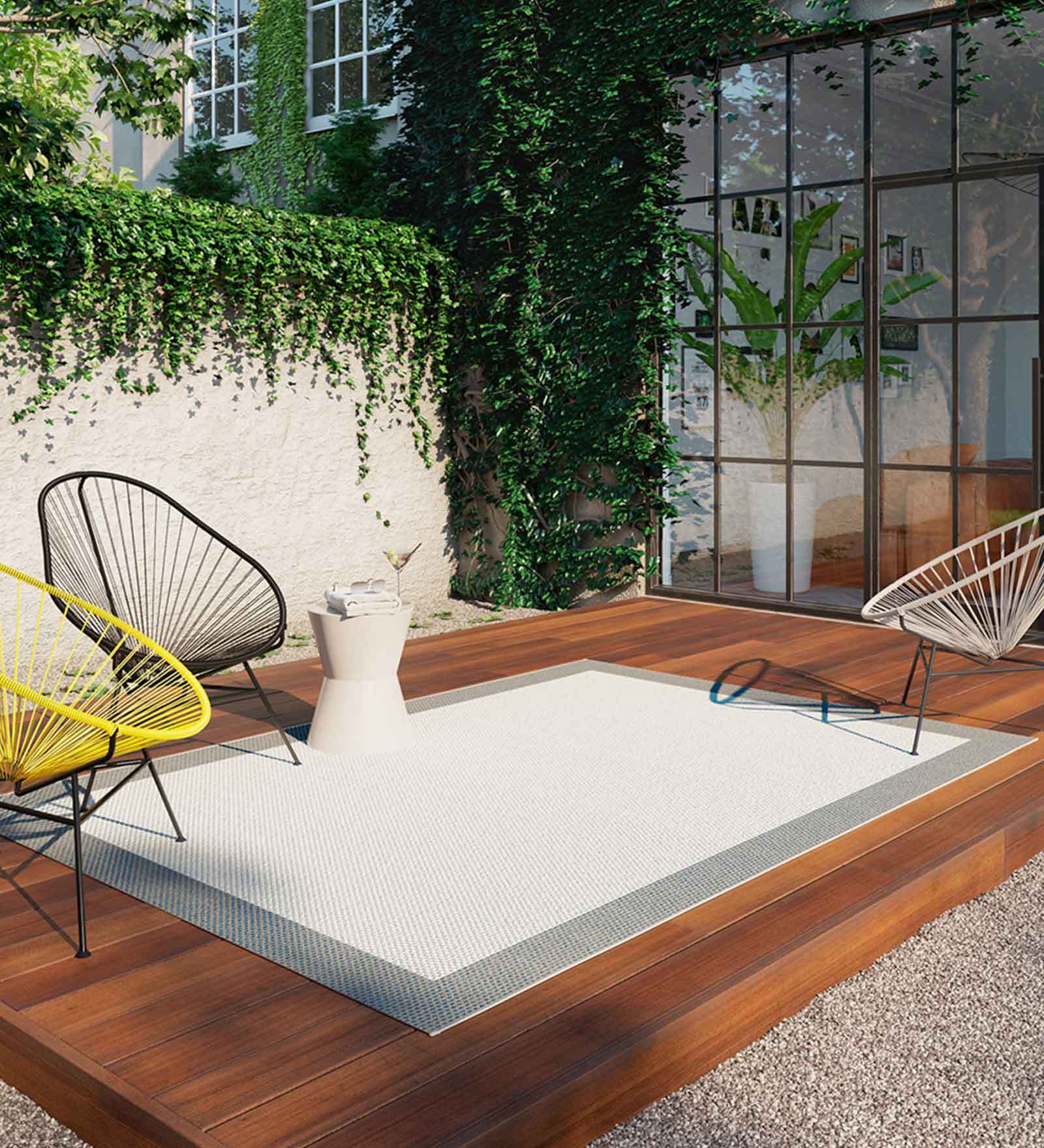 Buy Natural Solid Polypropylene 3 ft x 5 ft Machine Made Carpet by ...